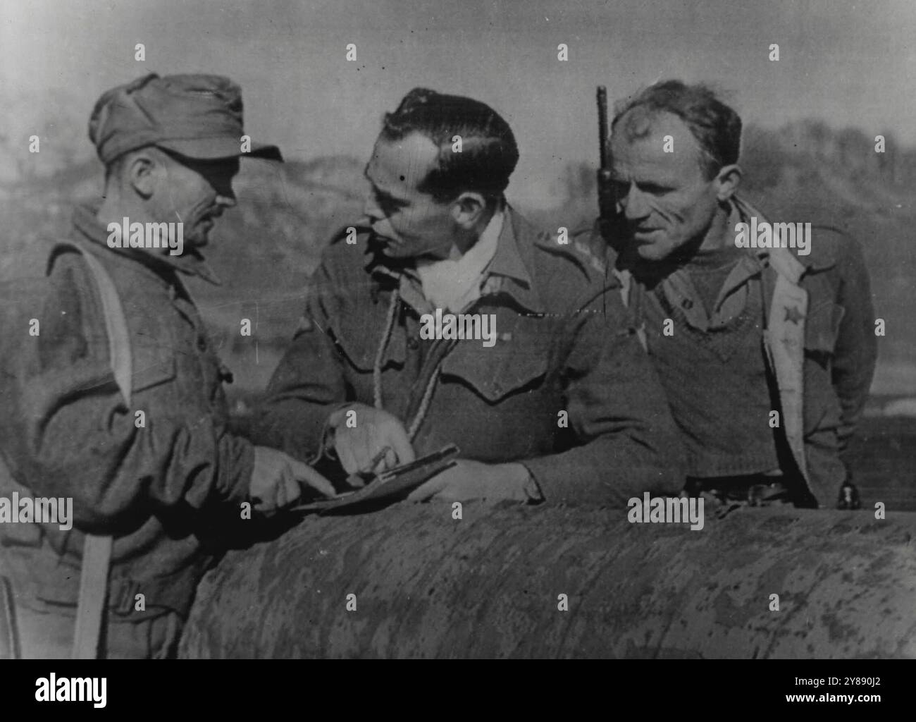 British And Guerillas In Albania -- An officer of a British Military ...