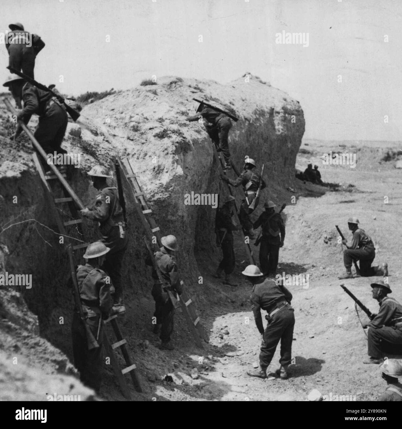 Re-Engaging The Storming Of The Wadi Zigzoua -- British troops using ...
