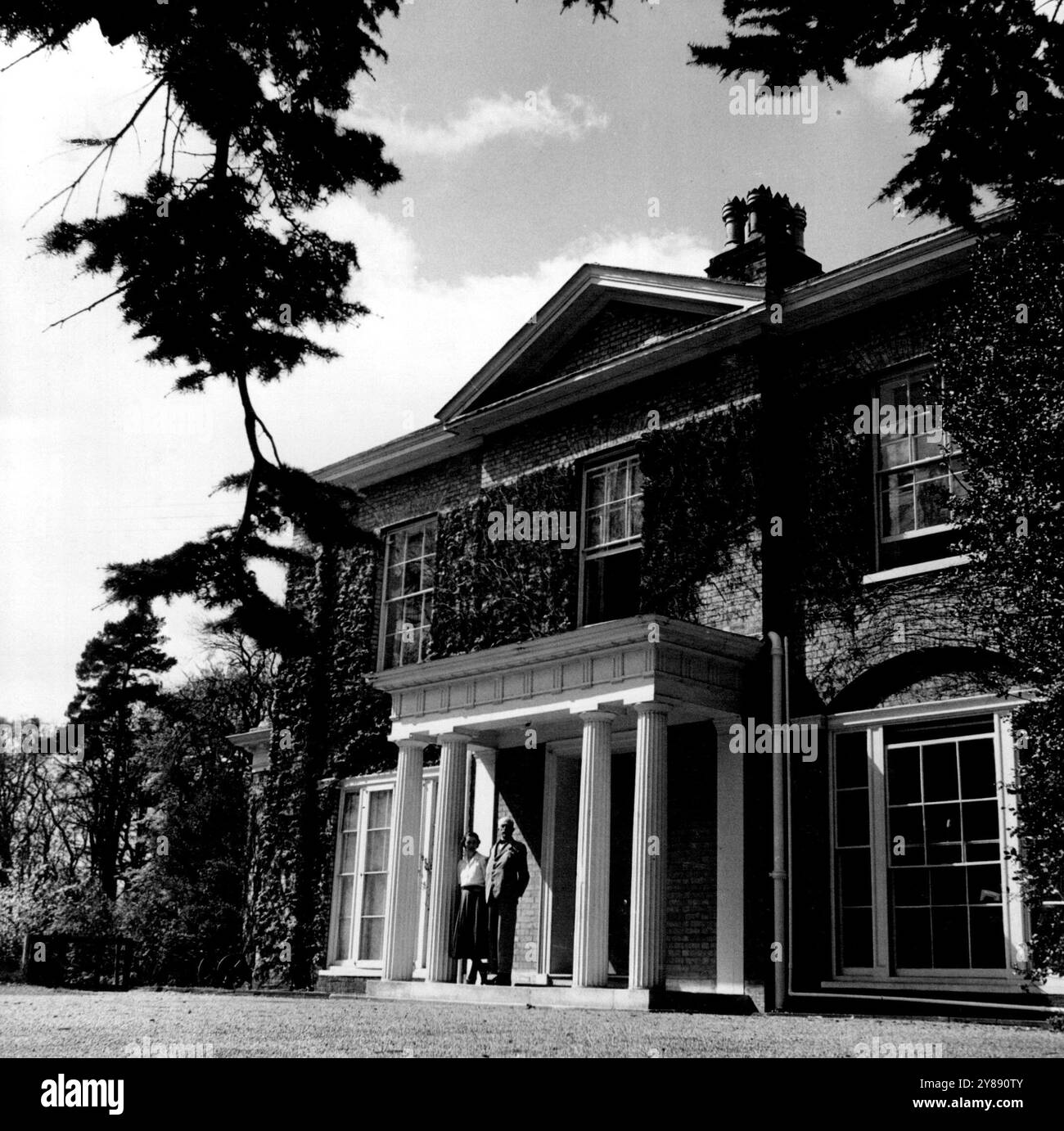 Beacon Hill -- Lord and Lady Albemarle are seen under the white ...