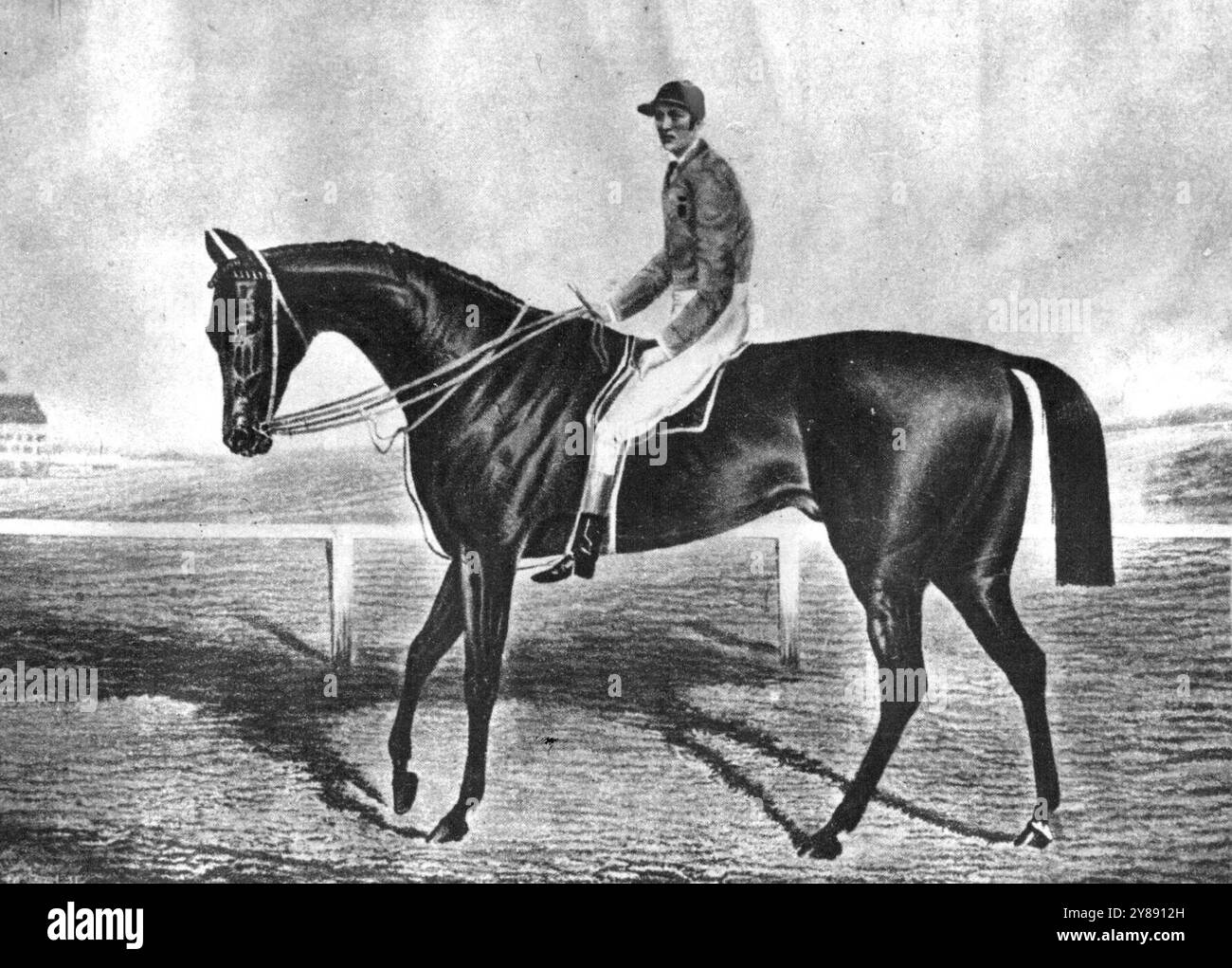 Famous English jockey Fred Archer on Ormonde. It shows the no-crouch ...