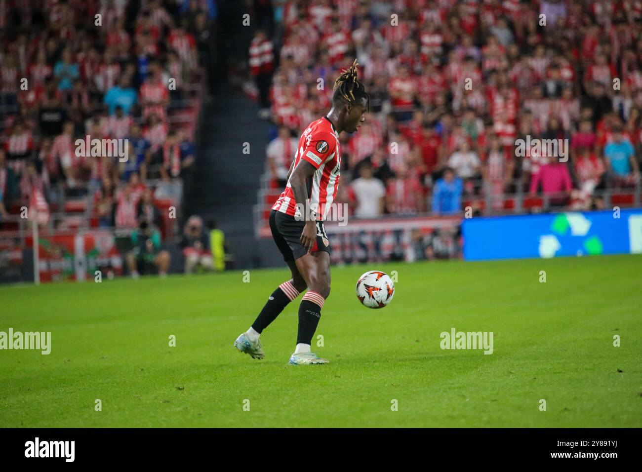 Bilbao, Spain, 03rd October, 2024: The Athletic Club player, Nico ...