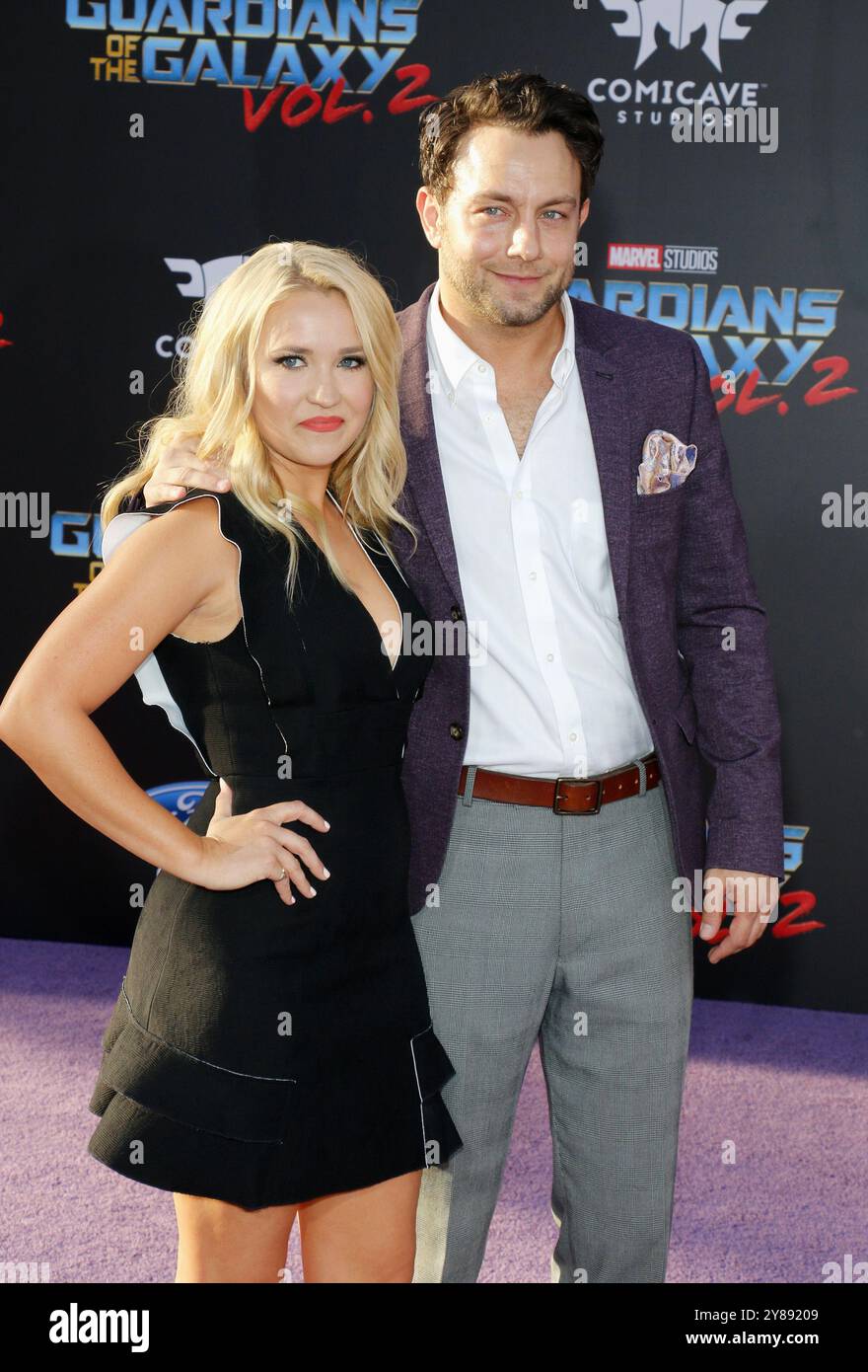 Emily Osment and Jonathan Sadowski at the Los Angeles premiere of ...