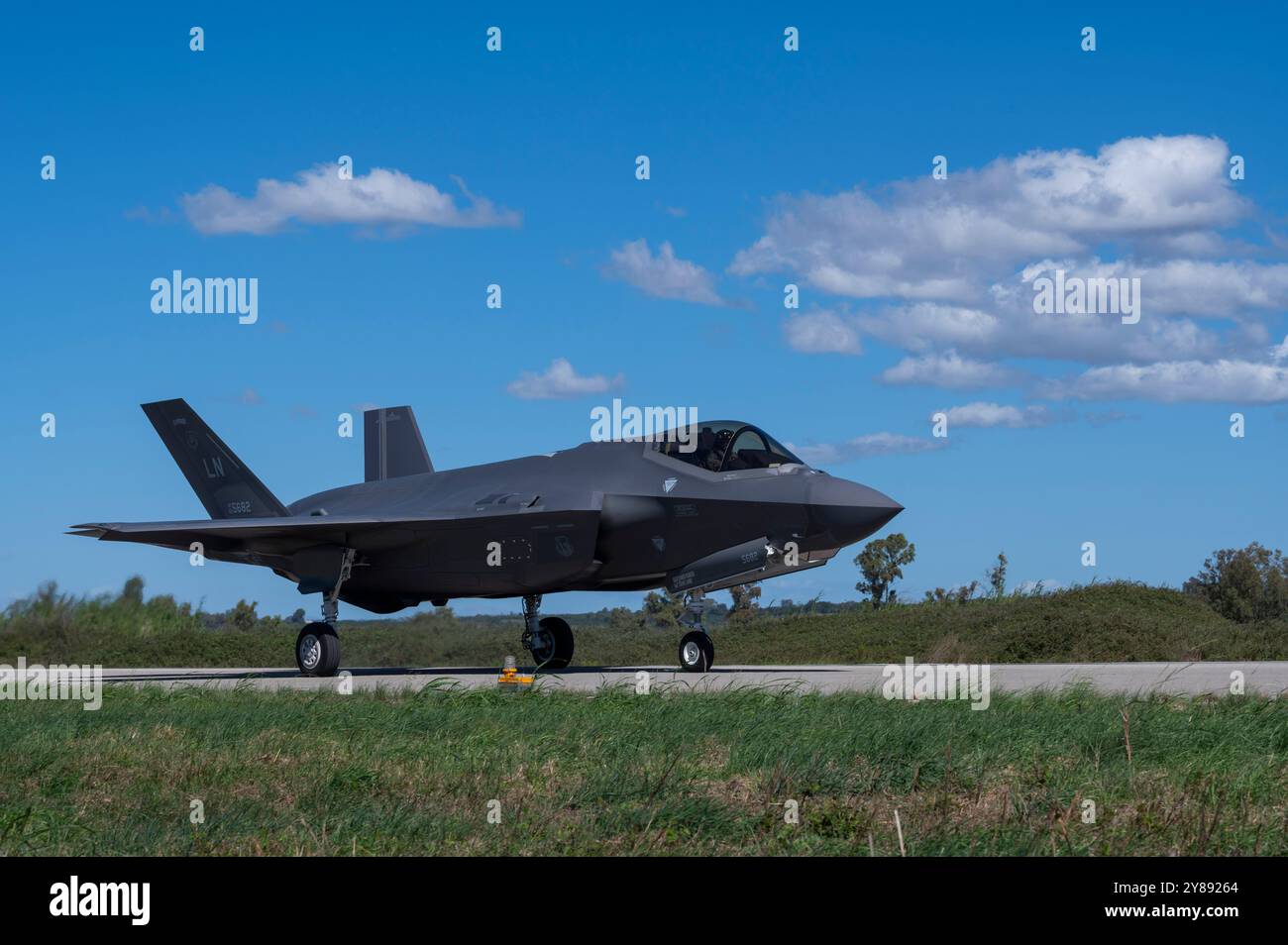 A U.S. Air Force F-35A Lightning II, assigned to the 48th Fighter Wing ...