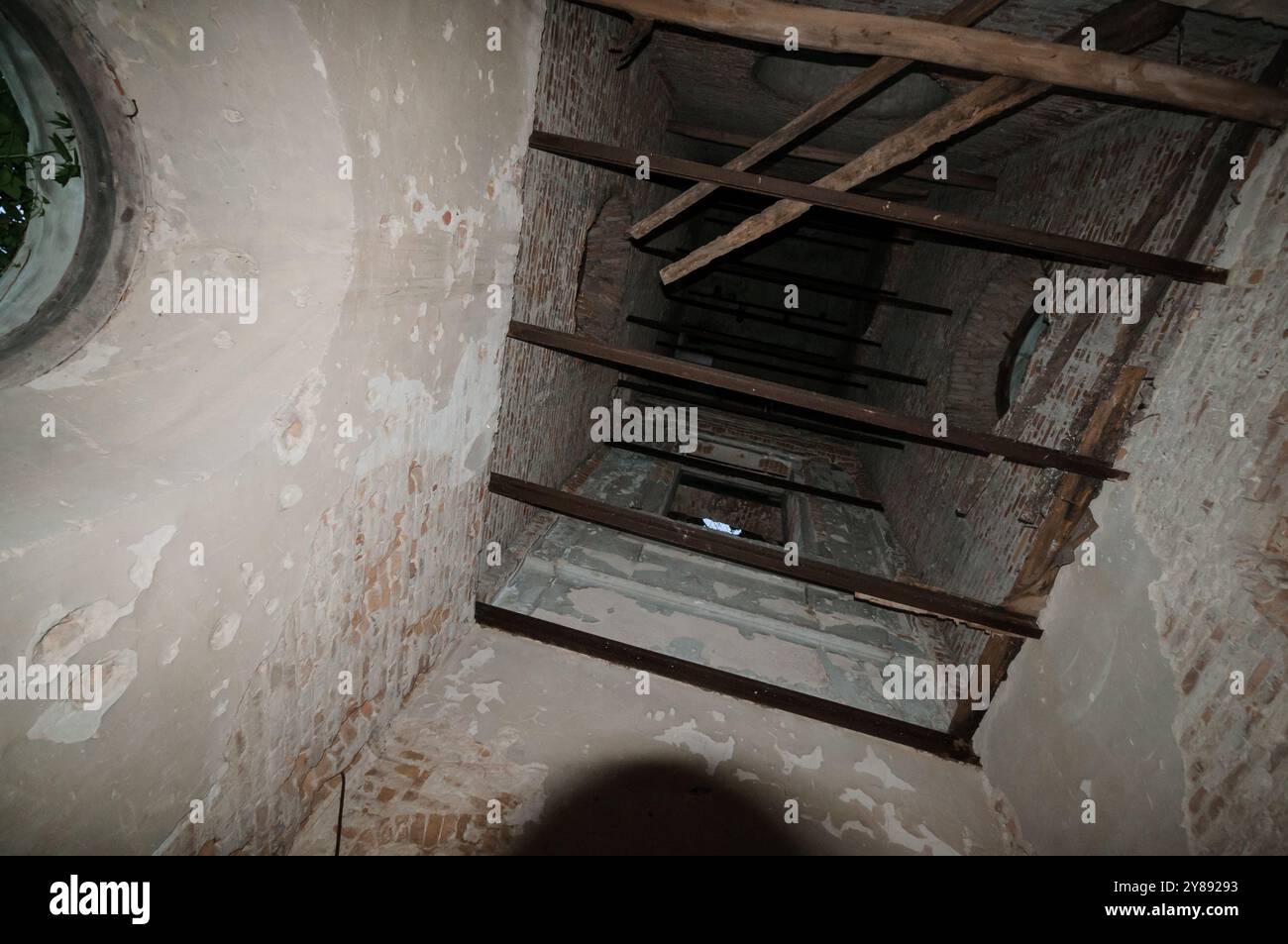 Inside the Abandoned Tower: A Glimpse into Forgotten Architecture Stock ...