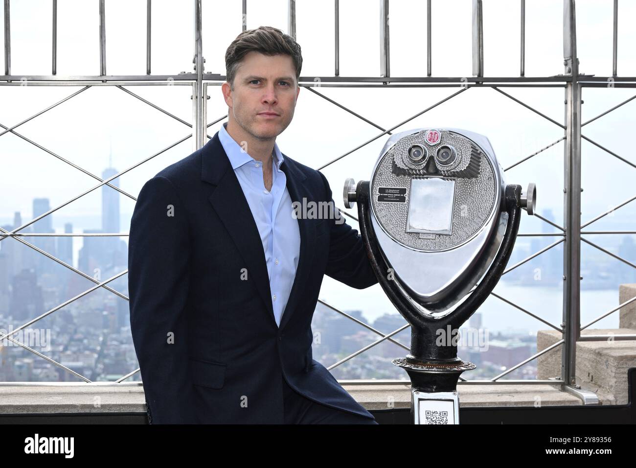 Photo by: NDZ/STAR MAX/IPx 2024 10/3/24 Colin Jost lights the Empire State Building in ...