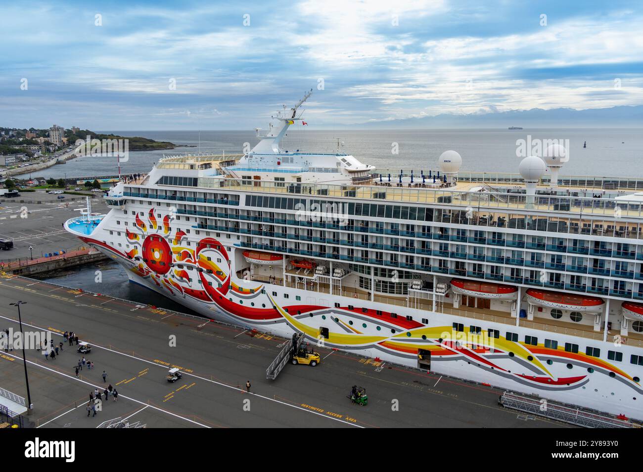 Victoria, BC, Canada - September 26, 2024: The post side of Norwegian ...