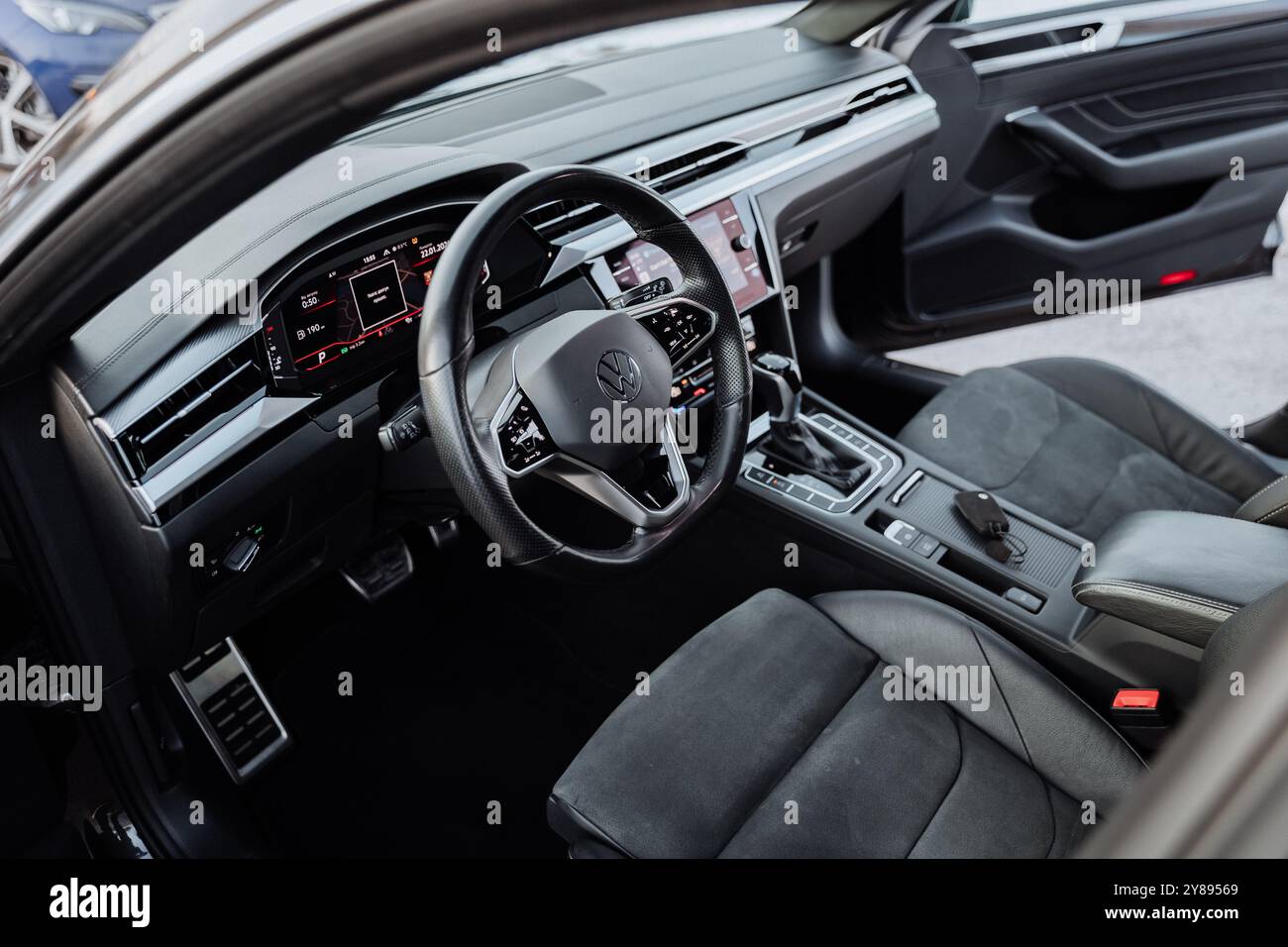 Vinnitsa, Ukraine - January 22, 2024 : Volkswagen Arteon interior ...