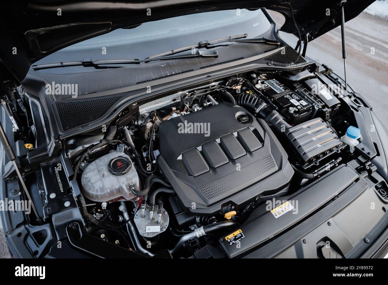 Vinnitsa, Ukraine - January 22, 2024 : Volkswagen Arteon engine bay ...