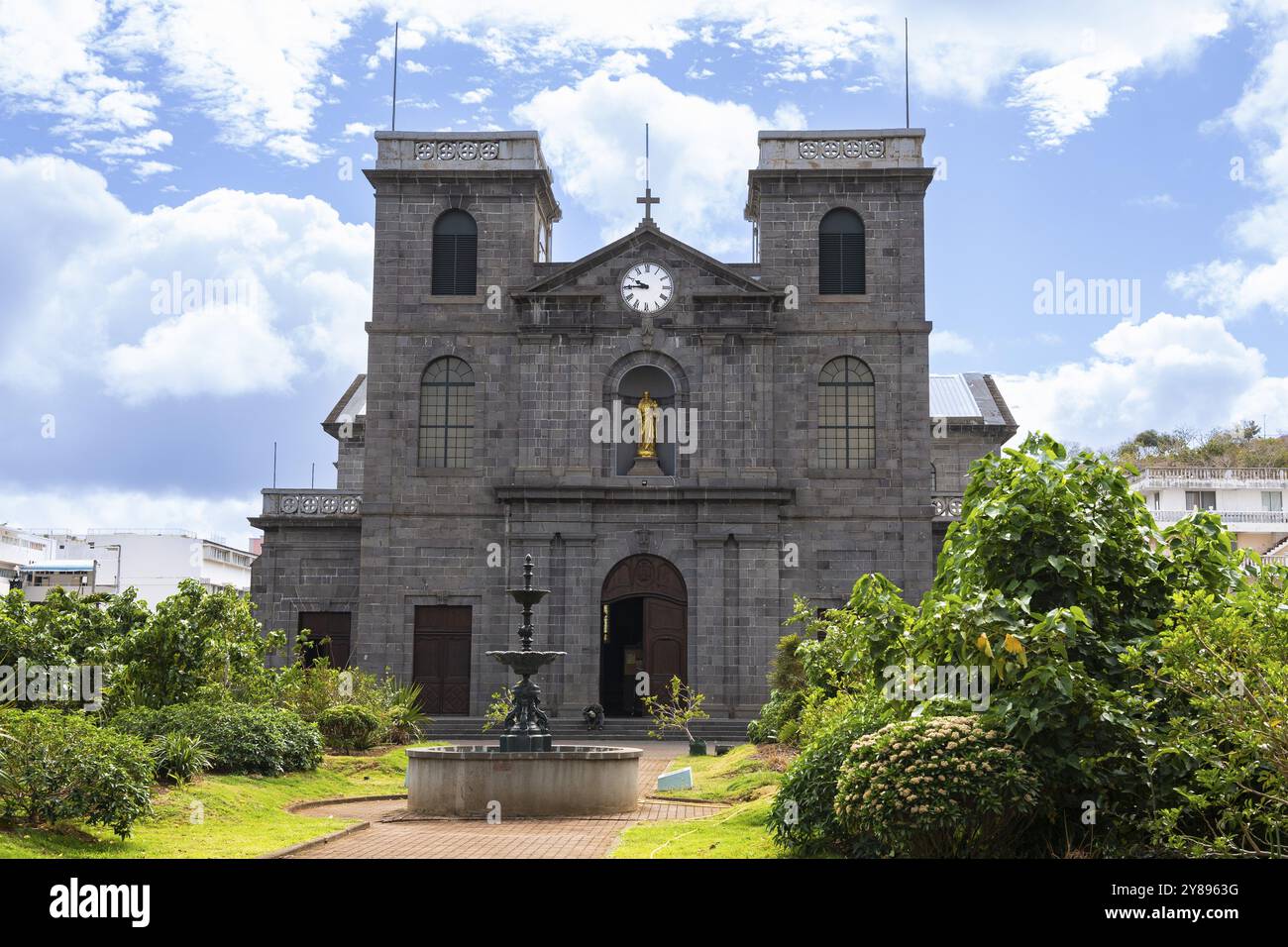 Cathedral, Port Louis, Indian Ocean, Island, Mauritius, Africa Stock ...