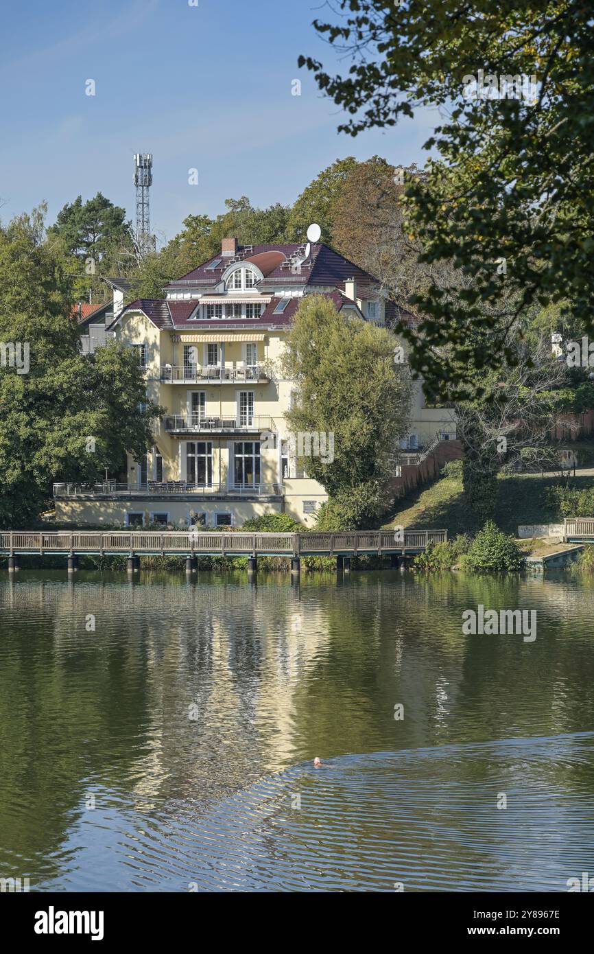 Old building, residential building at Halensee, Grunewald ...