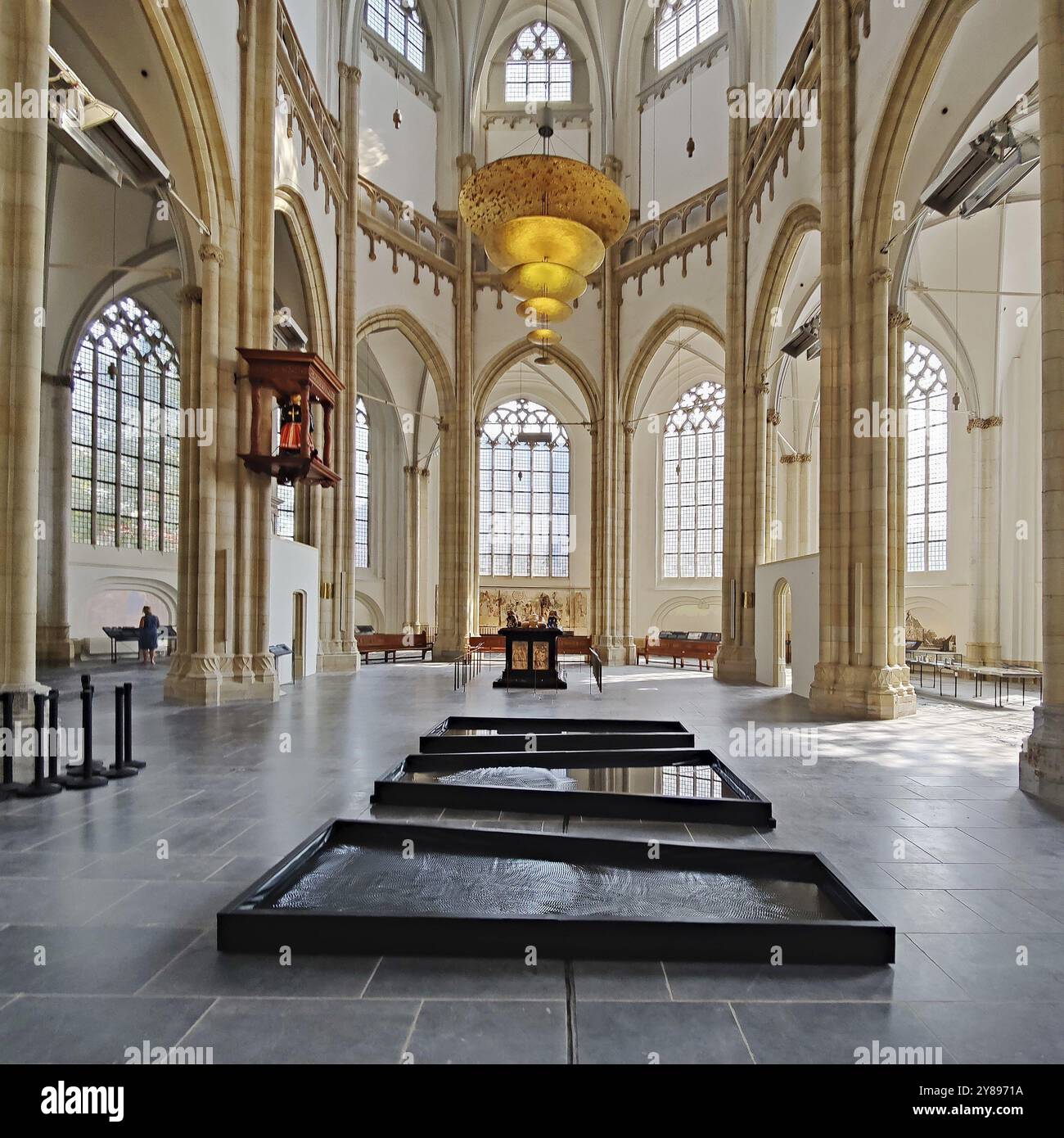 Eusebiuskerk or Grote Kerk, main church of Arnhem, interior view ...