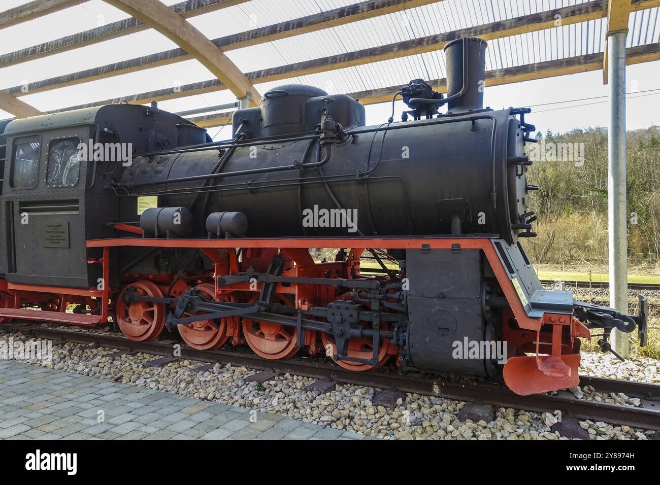 Locomotive, engine, traction engine, rail vehicle, Durlesbach railway ...