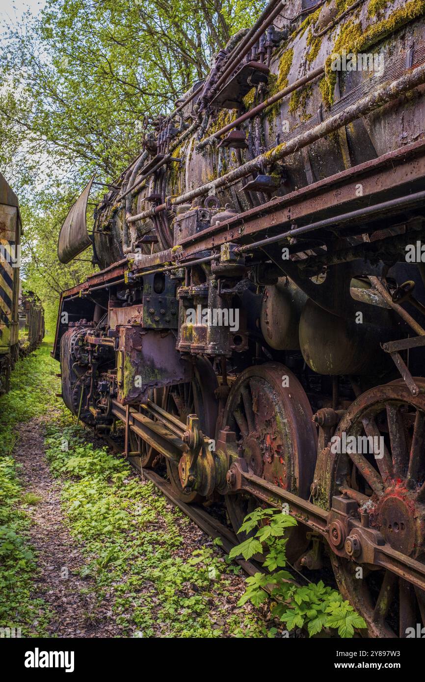 Old historic railway vehicles in Germany Stock Photo - Alamy