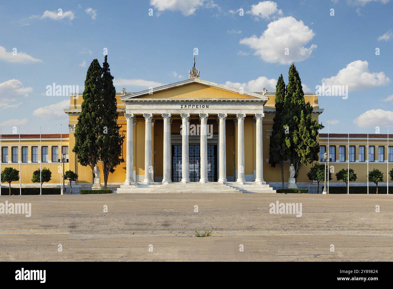 The Zappeion is a building in the National Gardens of Athens, Greece ...