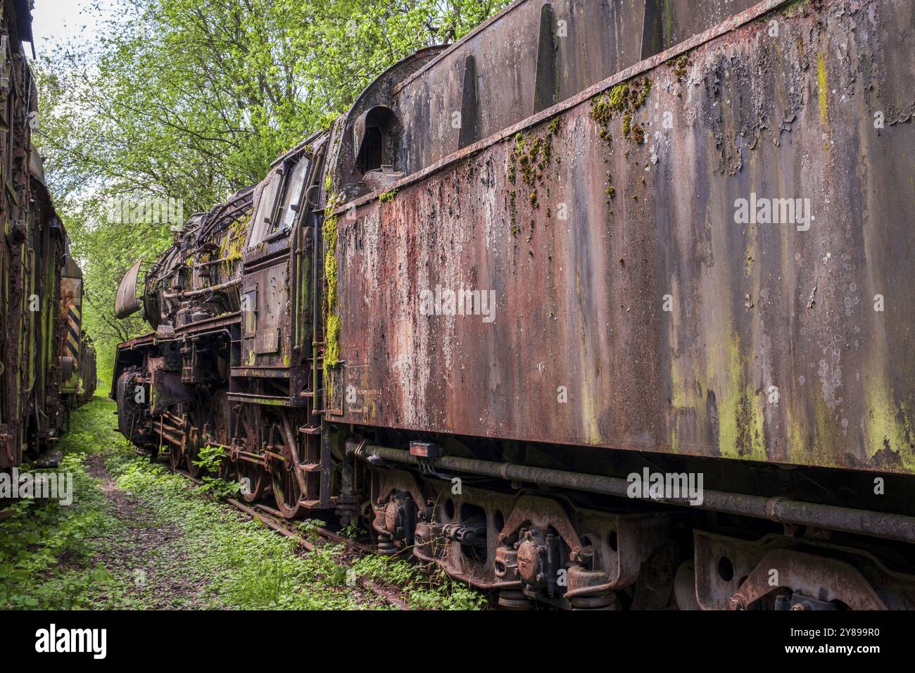 Old historic railway vehicles in Germany Stock Photo - Alamy