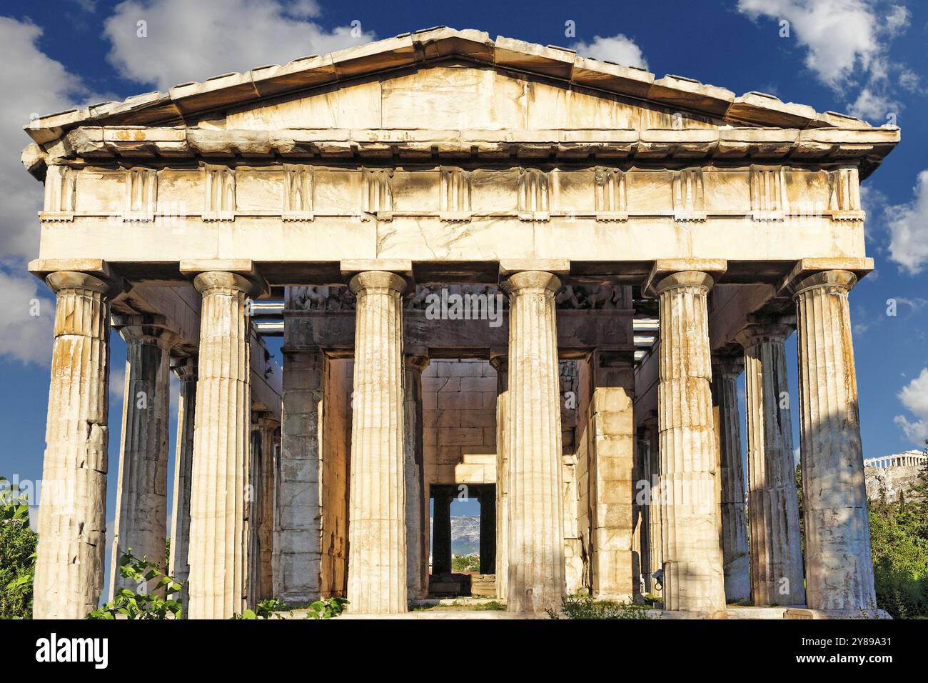 The Temple of Hephaistos (460 B.C.) also known as Theseion in the ...