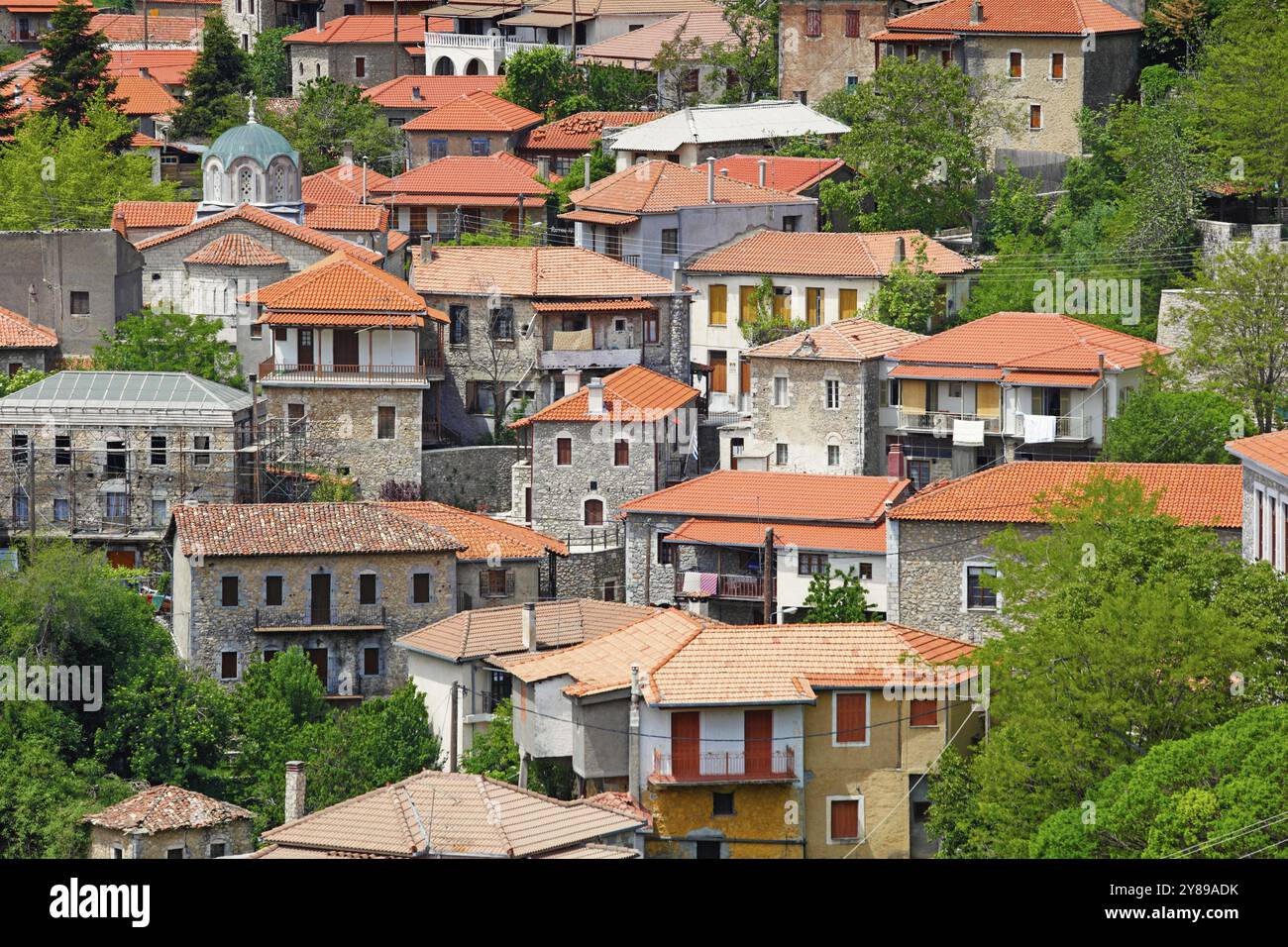 Stemnitsa is a mountain village in Arcadia, Peloponnese, Greece, Europe ...