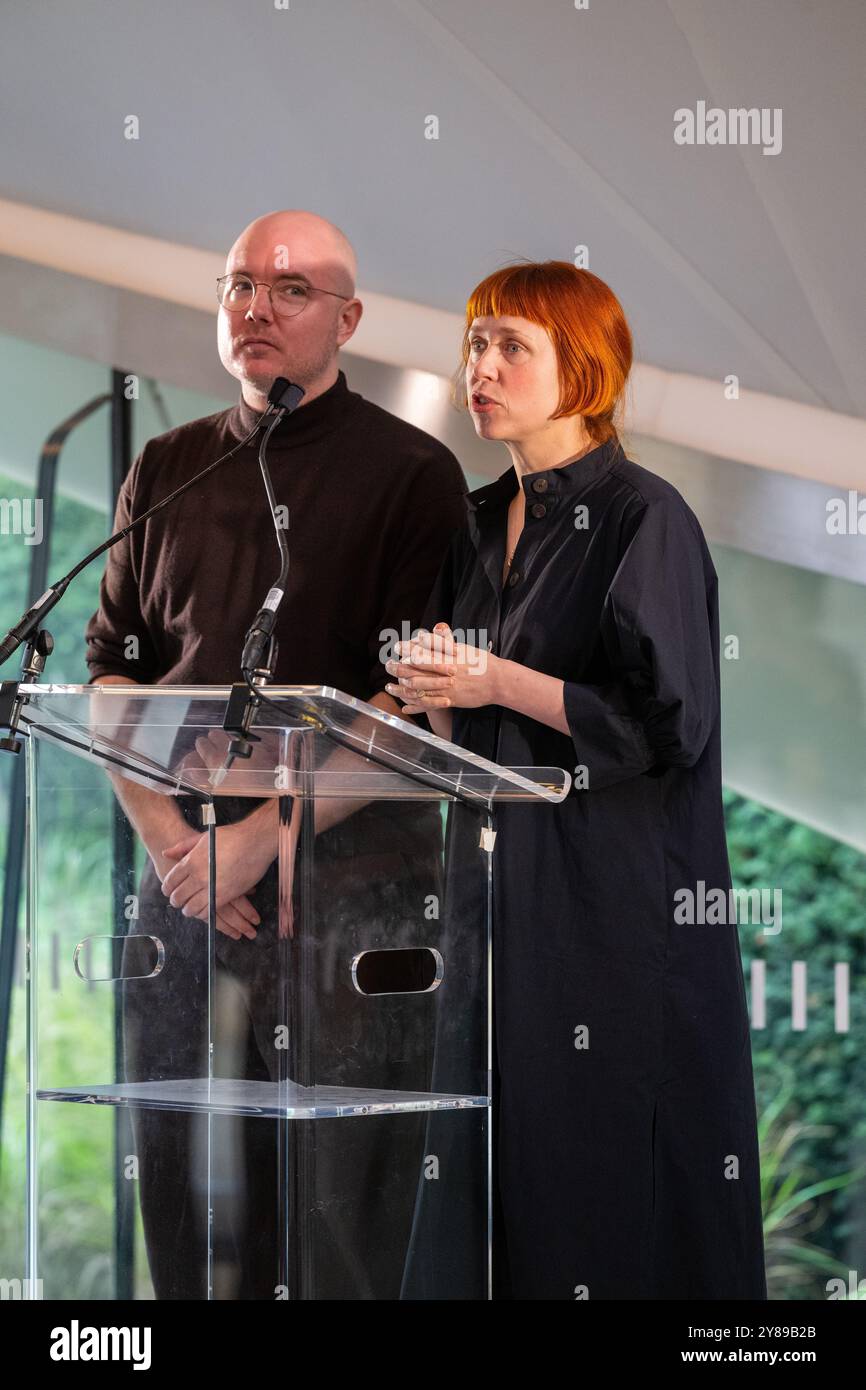 London, UK, 3rd October 2024, A collaboration between artists Holly ...
