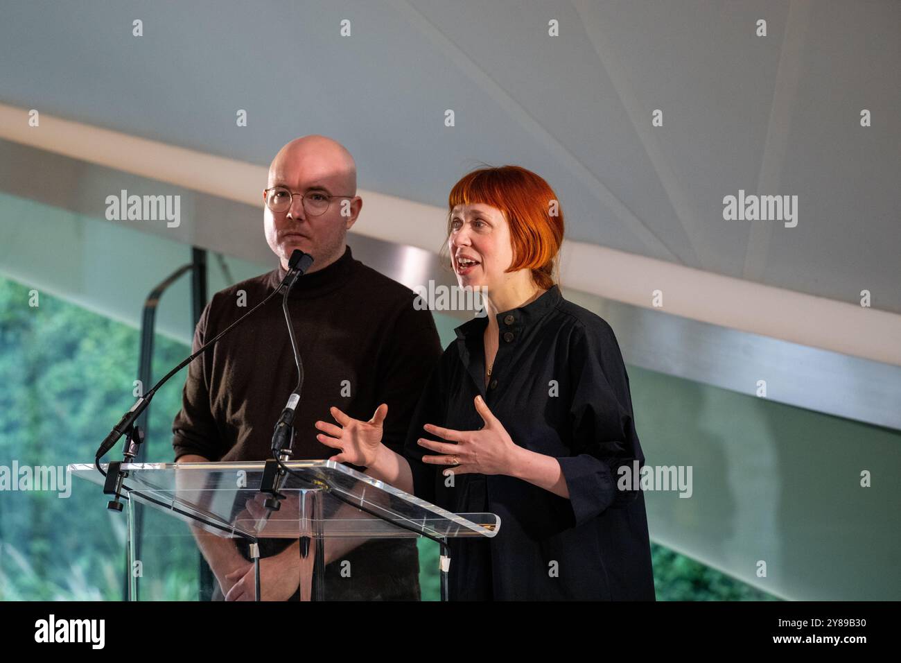 London, UK, 3rd October 2024, A collaboration between artists Holly ...