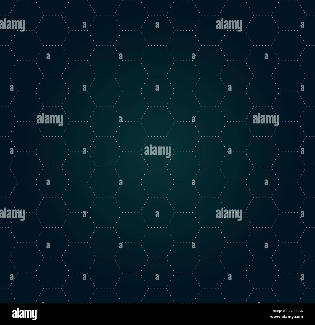 VR HUD futuristic interface hexagons grid. Hexagonal linear head up ...
