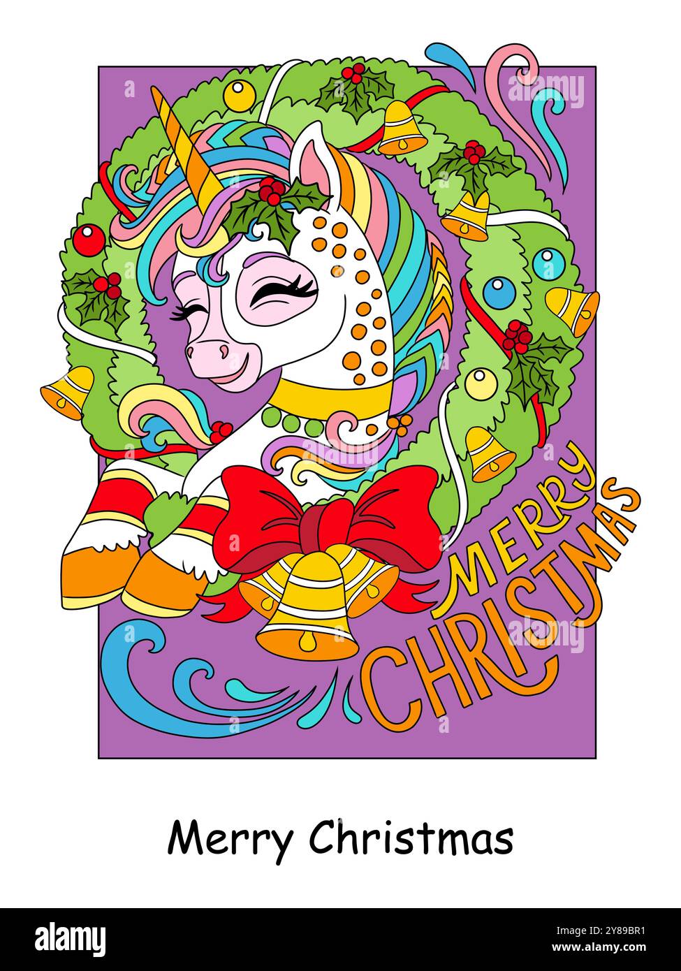 Horse in snow christmas Cut Out Stock Images & Pictures - Alamy