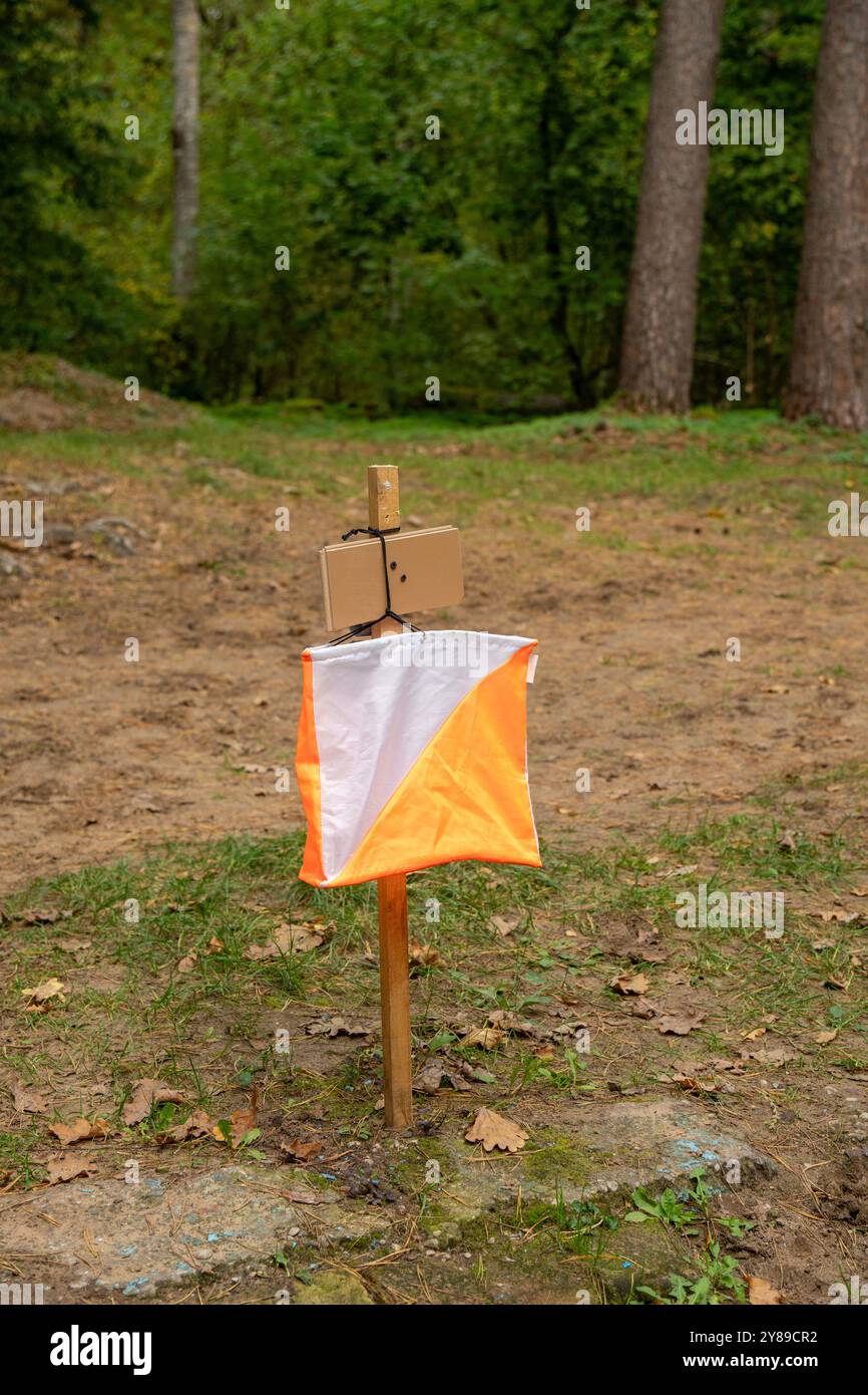 Orienteering. Control point Prism and electric composter for ...