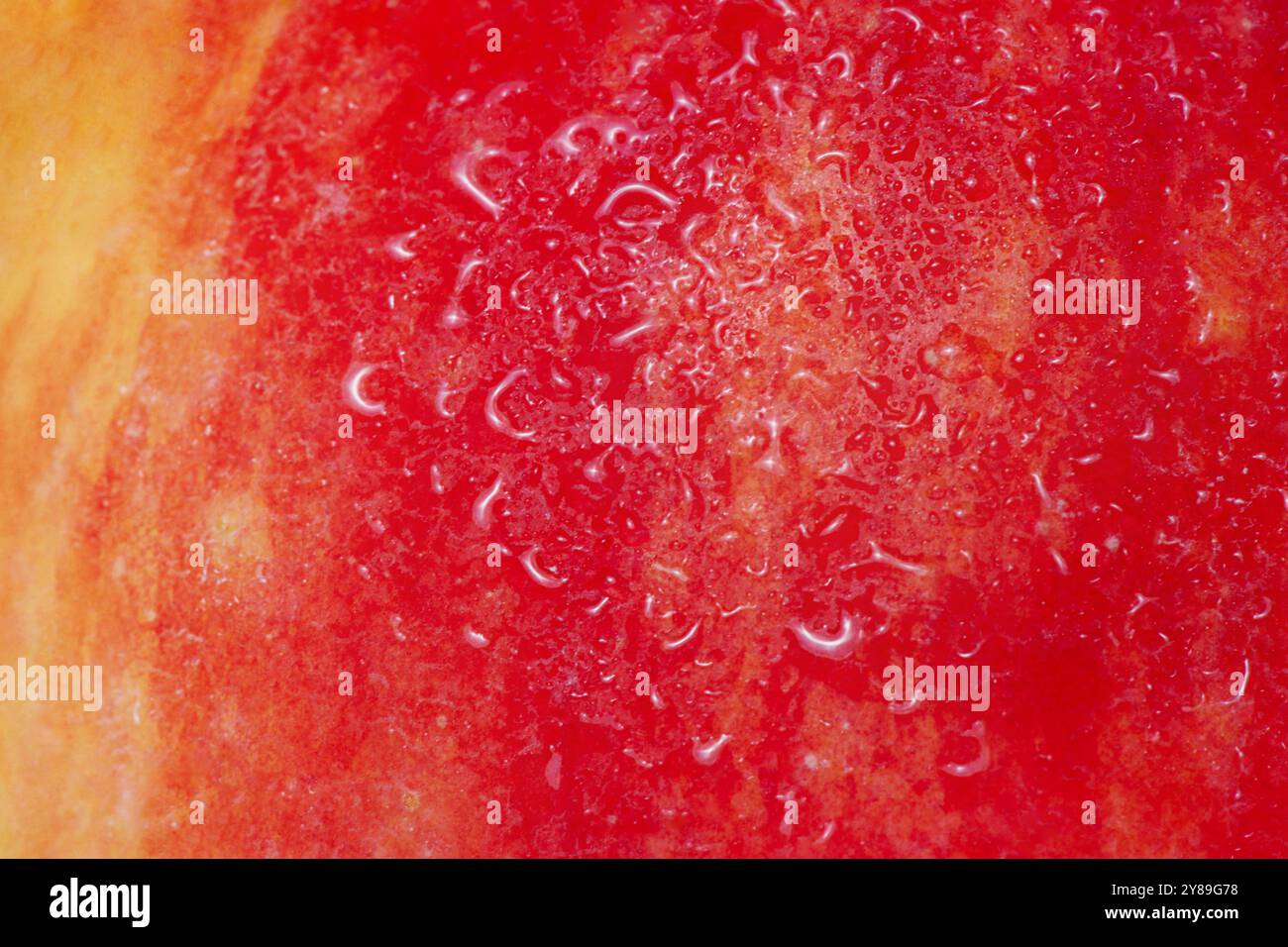 Red and yellow apple texture with water drops as background Stock Photo ...