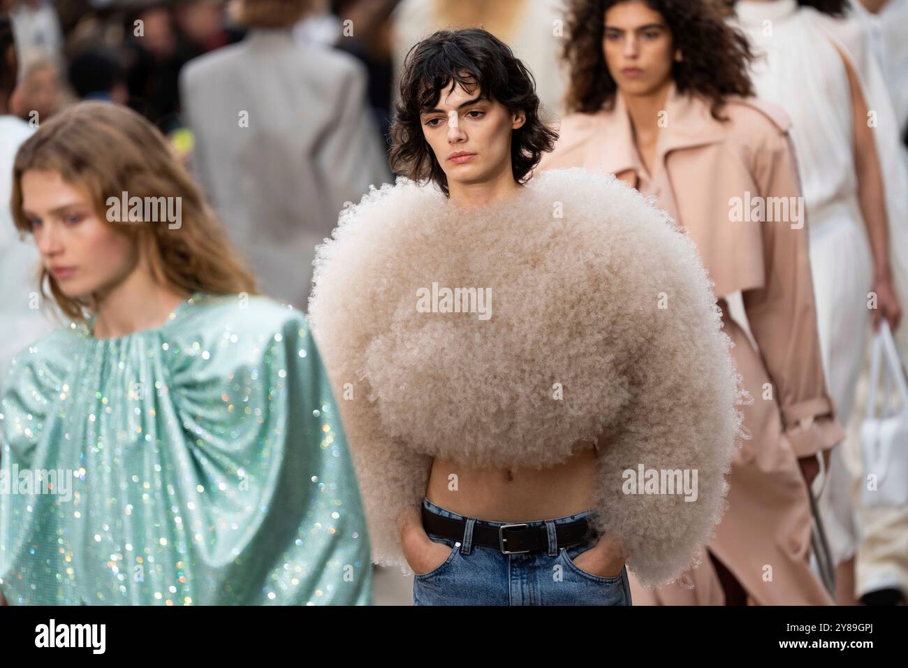 Models wear creations as part of the Stella McCartney Spring/Summer ...