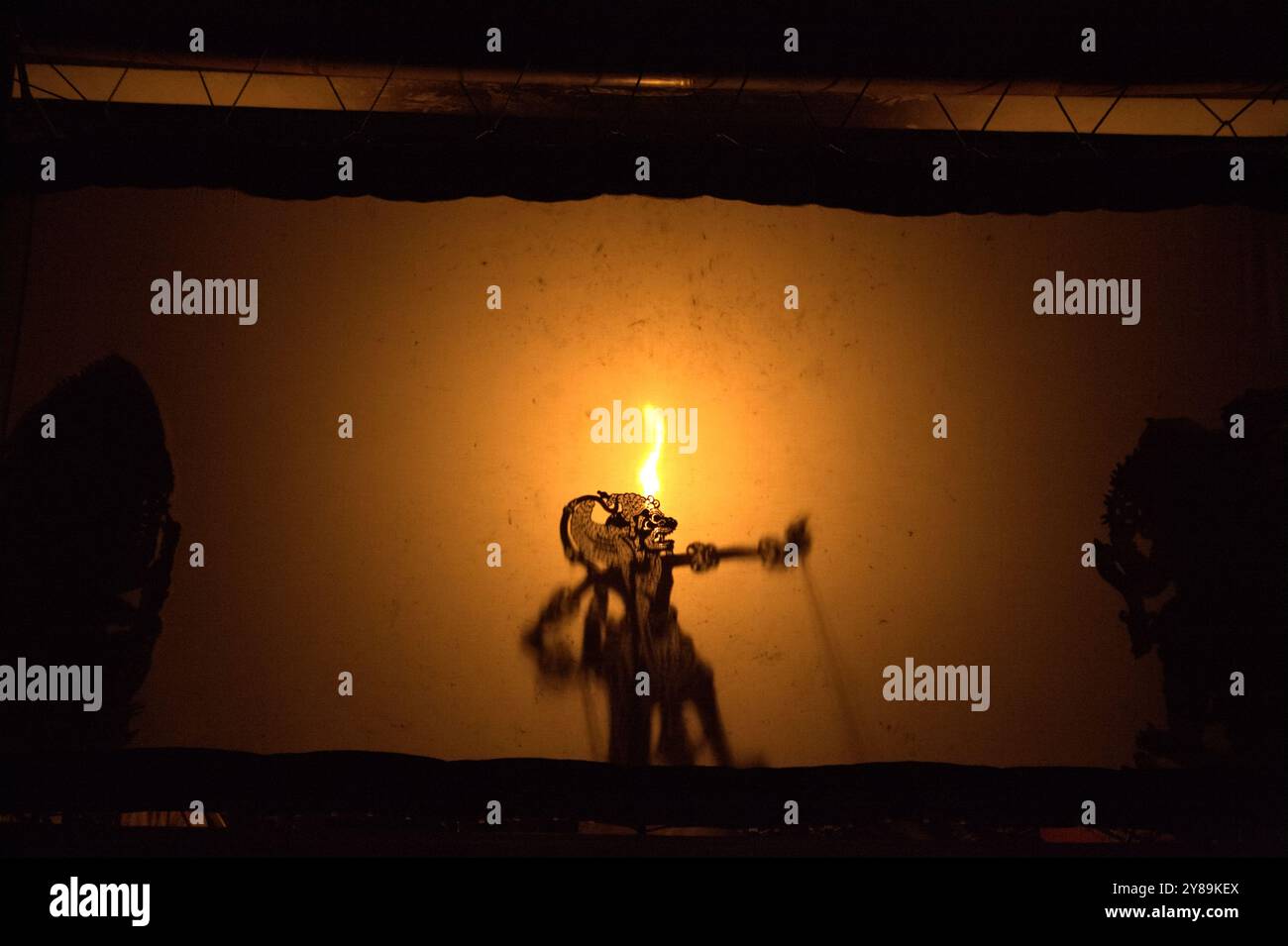 Shadow puppets show at Oka Kartini in Ubud, Gianyar, Bali, Indonesia ...