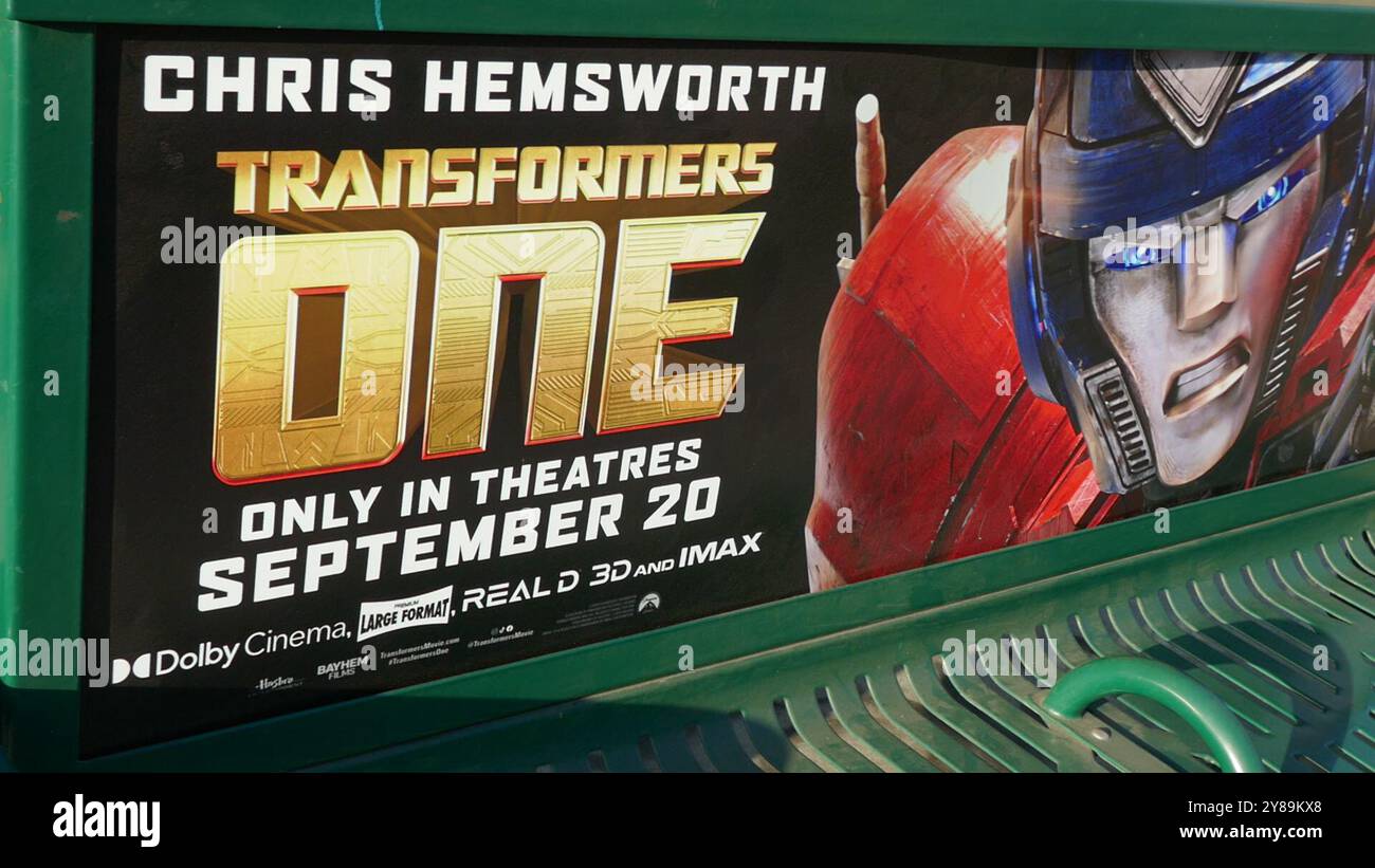 Los Angeles, California, USA 1st October 2024 Transformers One Bus ...