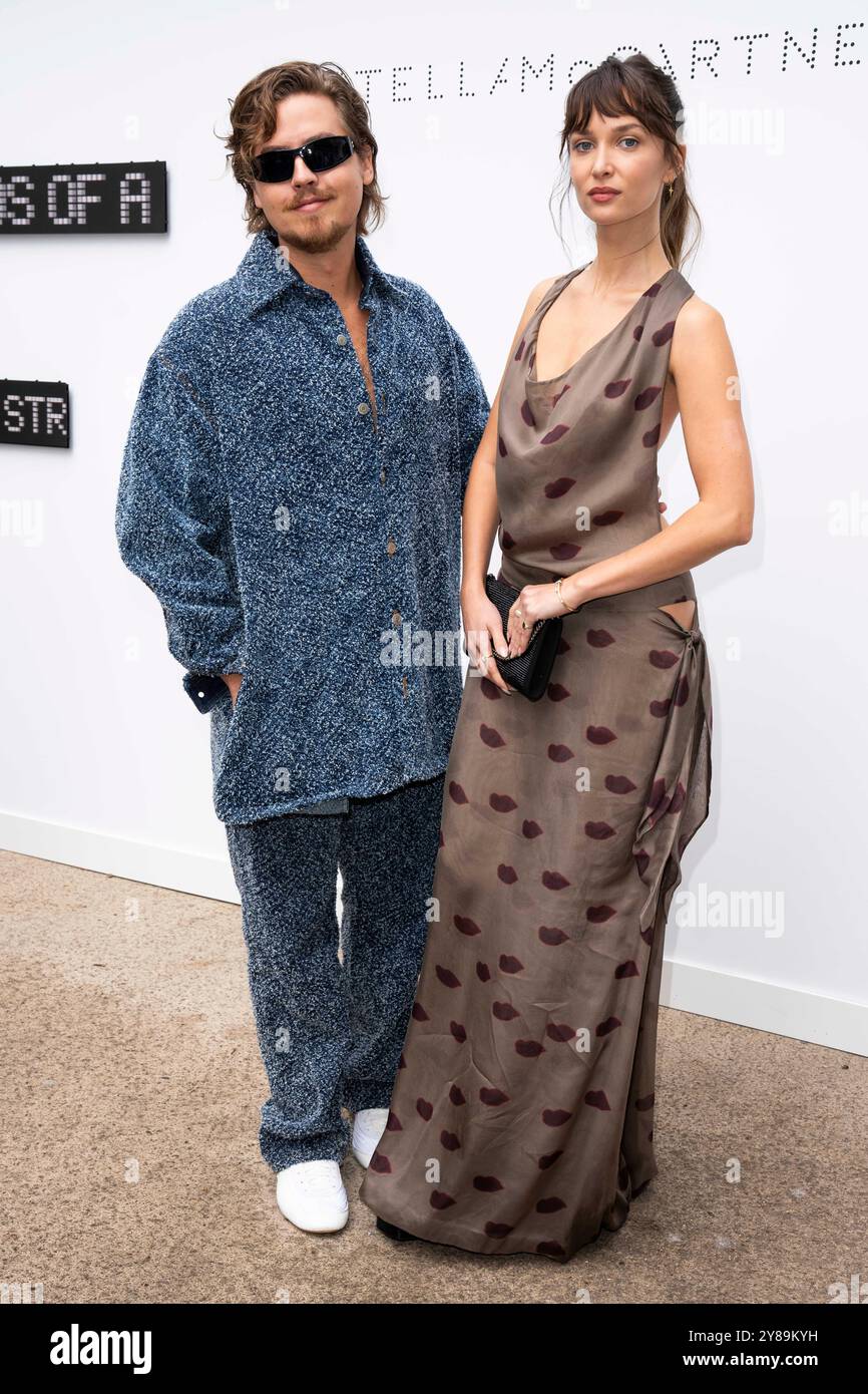 Cole Sprouse, left, and Ari Fournier attend the Stella McCartney Spring ...