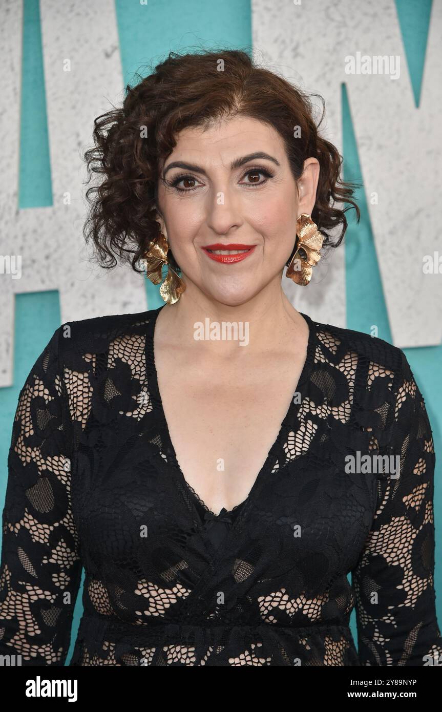 Karina Gidi arrives at the premiere of "La Maquina" on Thursday, Oct. 3 ...