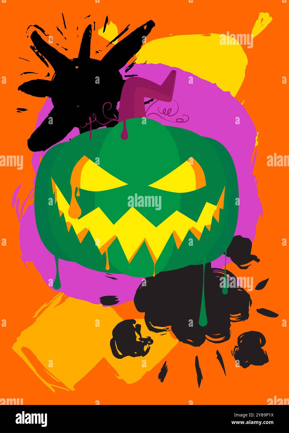 Pumpkin holiday art Stock Vector Images - Alamy