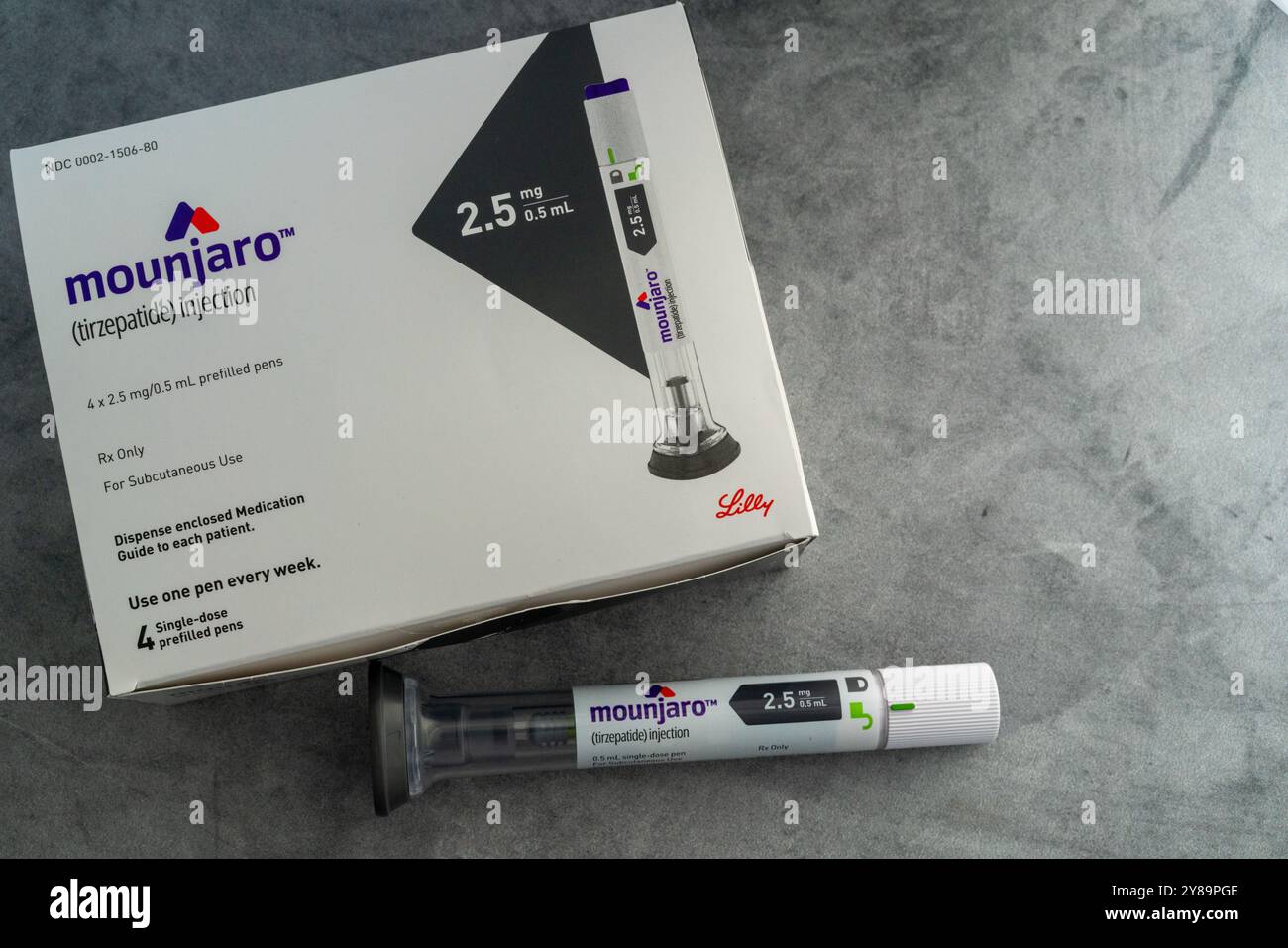 Mounjaro, an injectable medicine used to treat Type 2 diabetes and as a ...