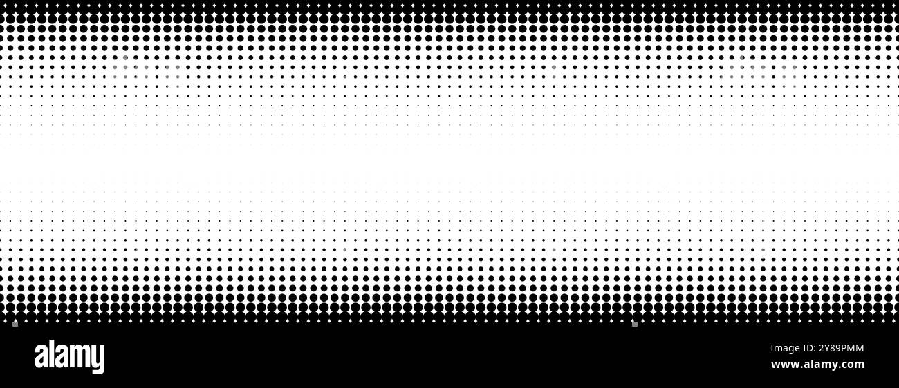 Halftone dots background horizontal transition hi-res stock photography ...