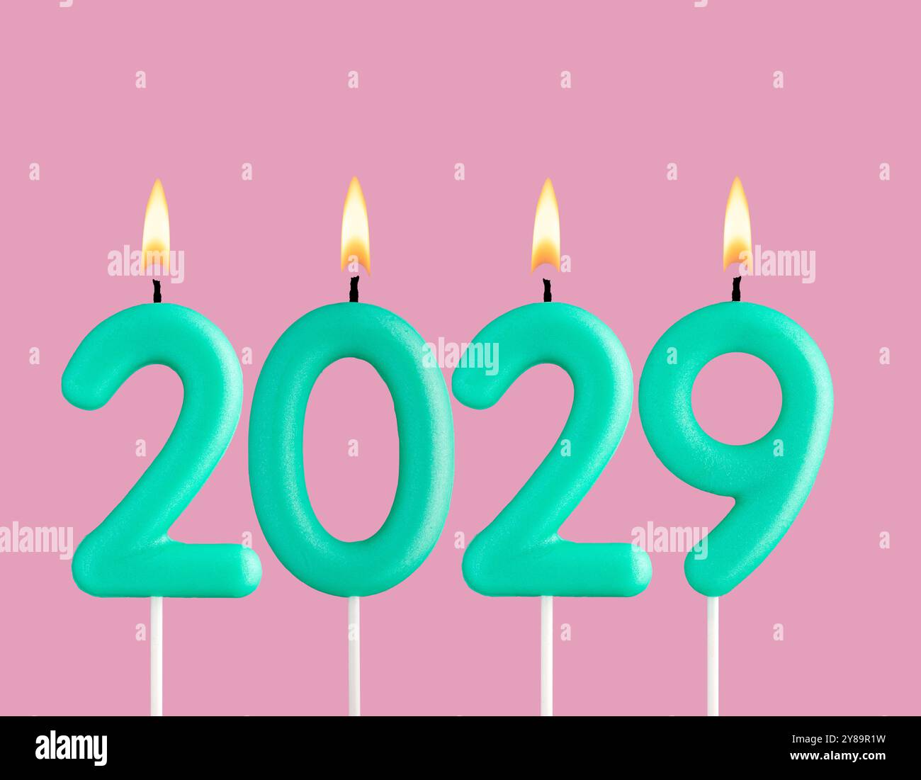 Candle number 2029 for happy new year - New years eve celebration on ...