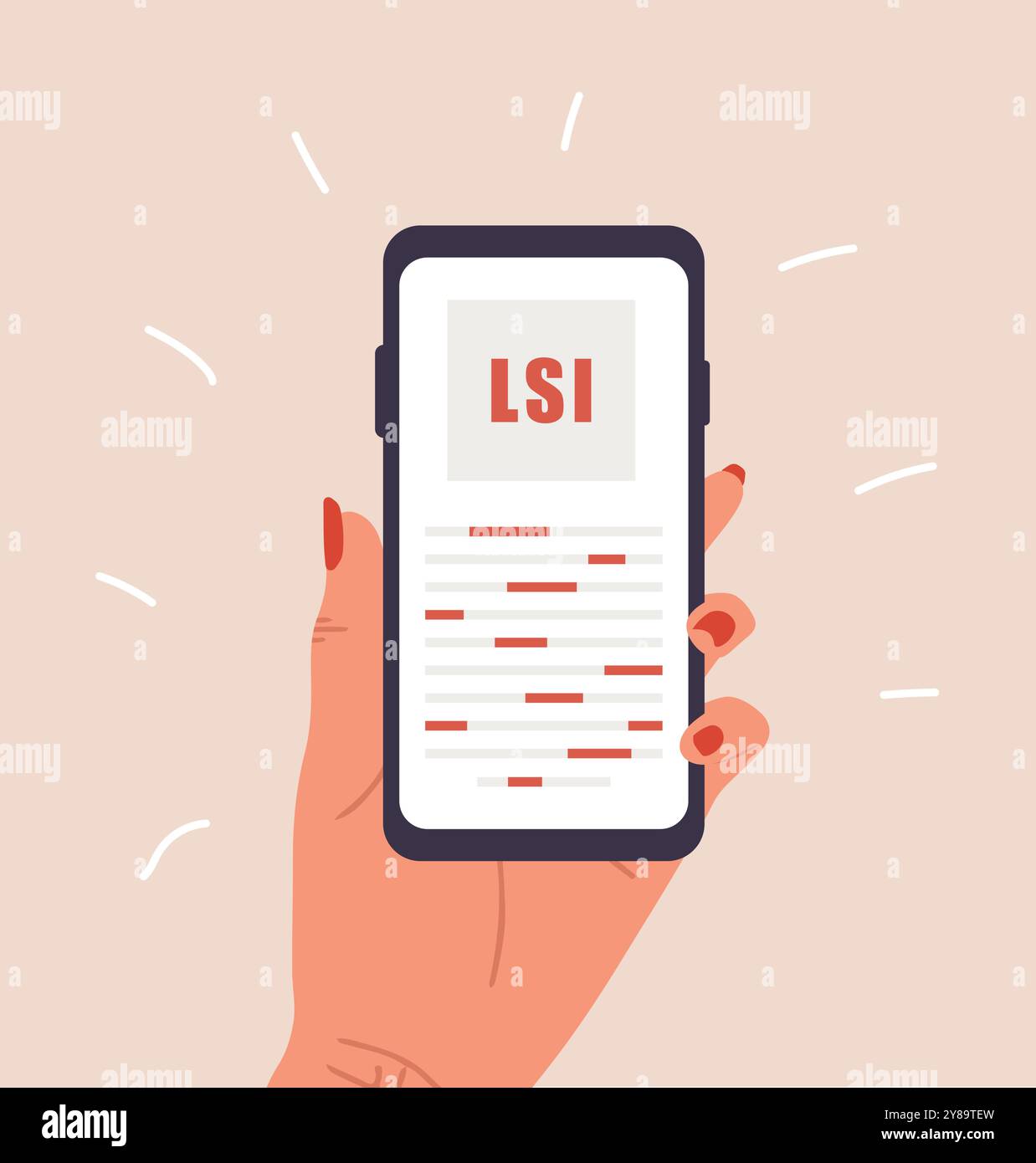 Lsi keyword service. Latent Semantic Indexing. Female hand is holding ... Lsi keyword service. Latent Semantic Indexing. Female hand is holding ...