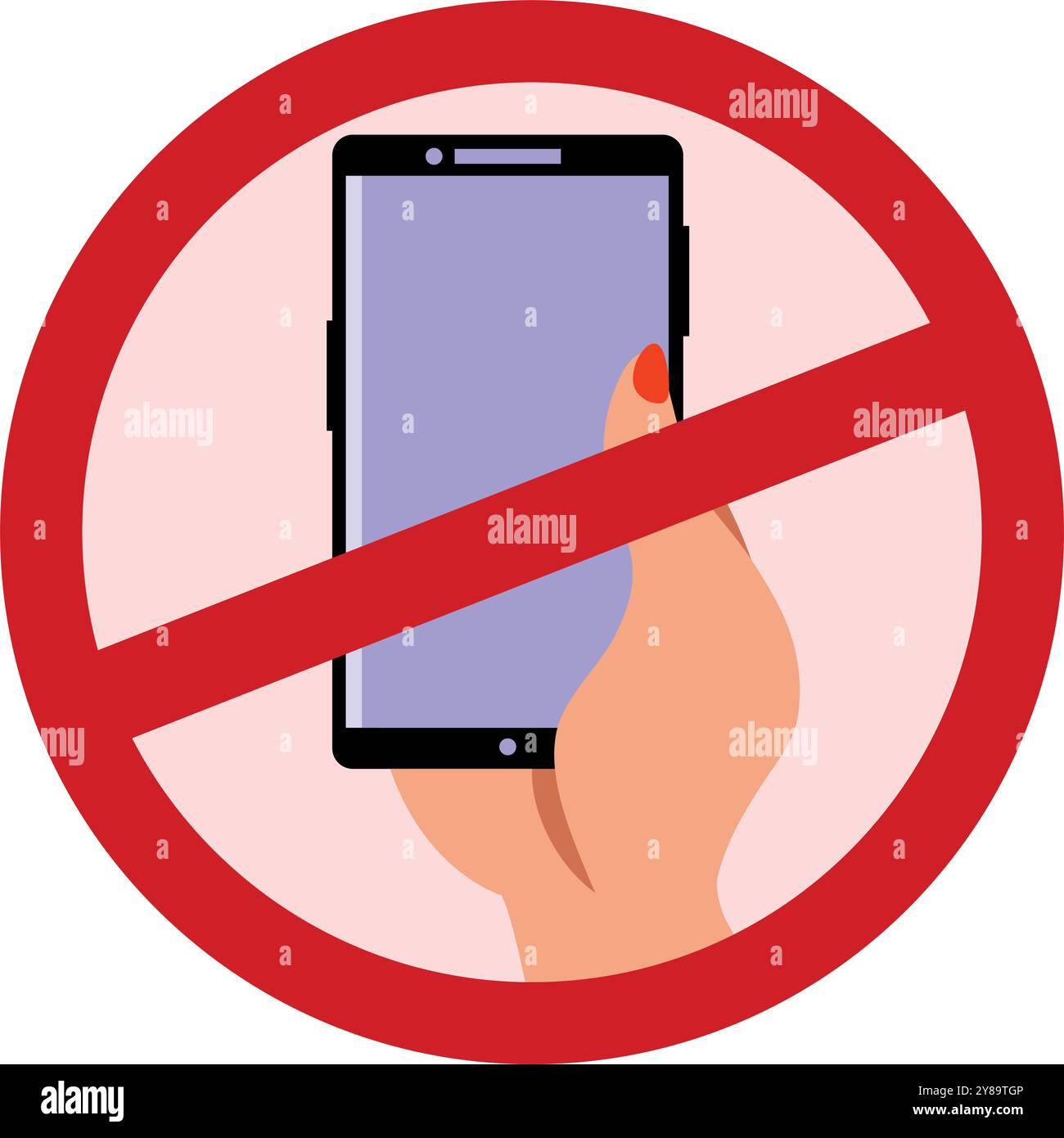 do not use smartphone prohibition sign Stock Vector Image & Art - Alamy