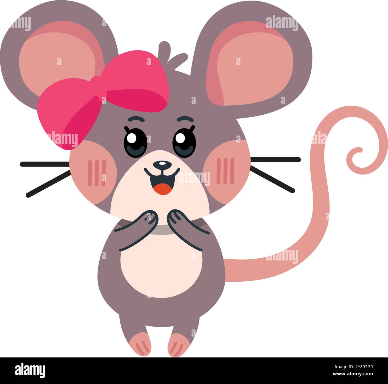 cute little mouse girl cartoon Stock Vector Image & Art - Alamy