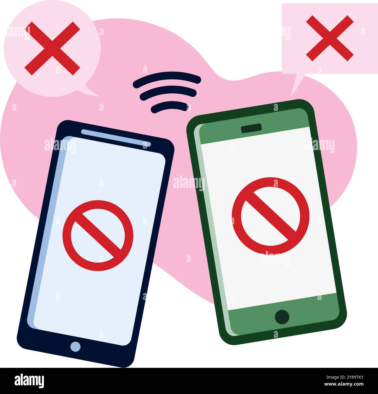 dont use smartphone Stock Vector Image & Art - Alamy