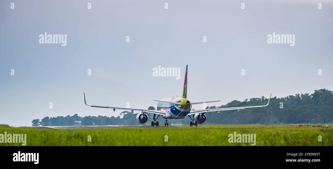 Balikpapan, Indonesia - September 26th, 2024. A Pelita Air passenger ...