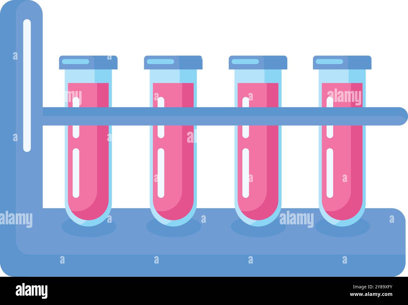 medical test tubes on rack Stock Vector Image & Art - Alamy