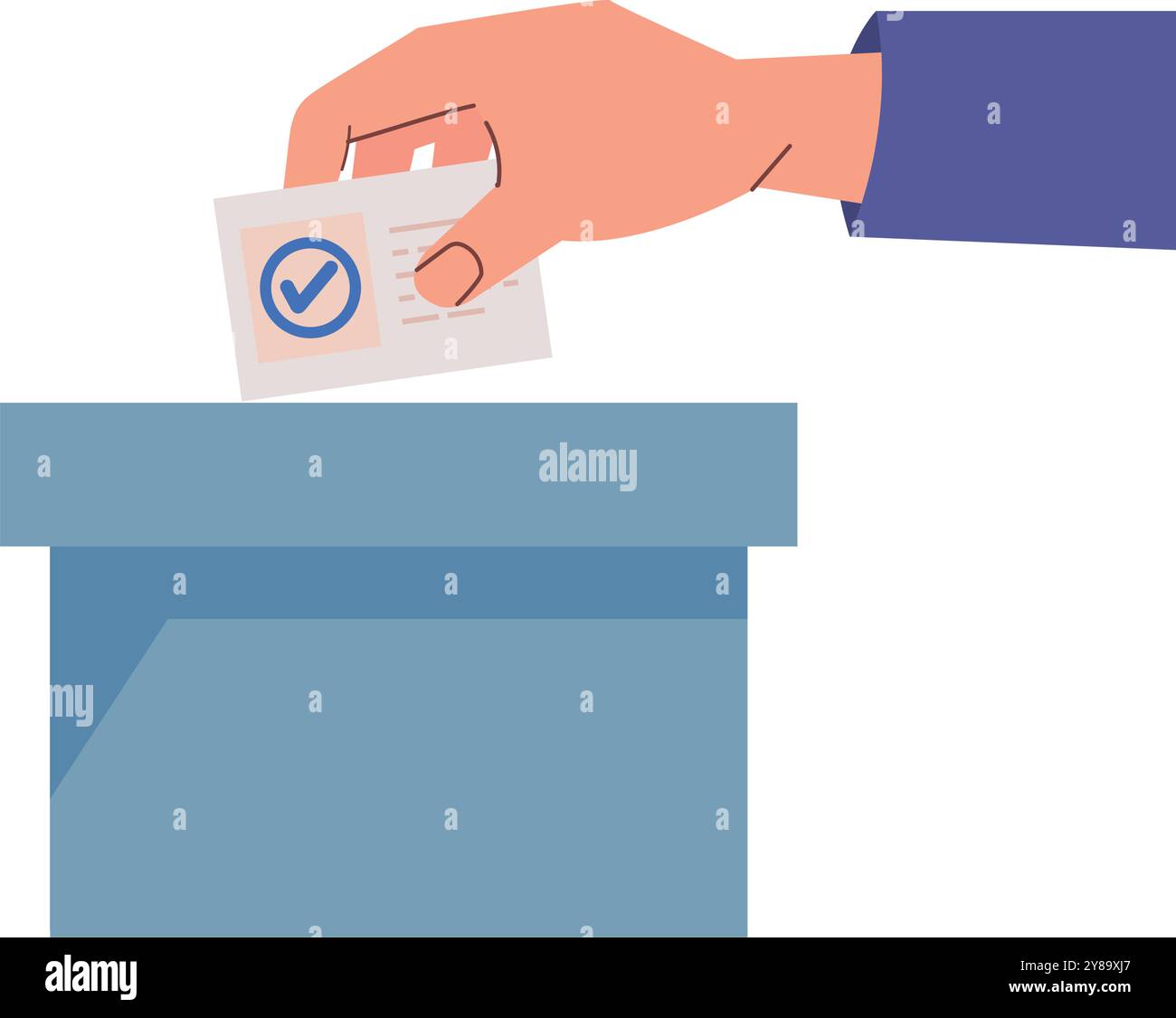 hand putting vote the ballot Stock Vector Image & Art - Alamy