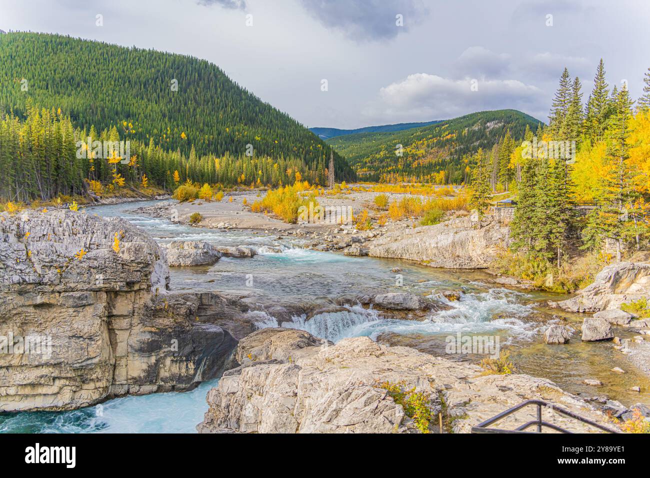 Elbow Falls in the Kananaskis provincial park Alberta Stock Photo - Alamy