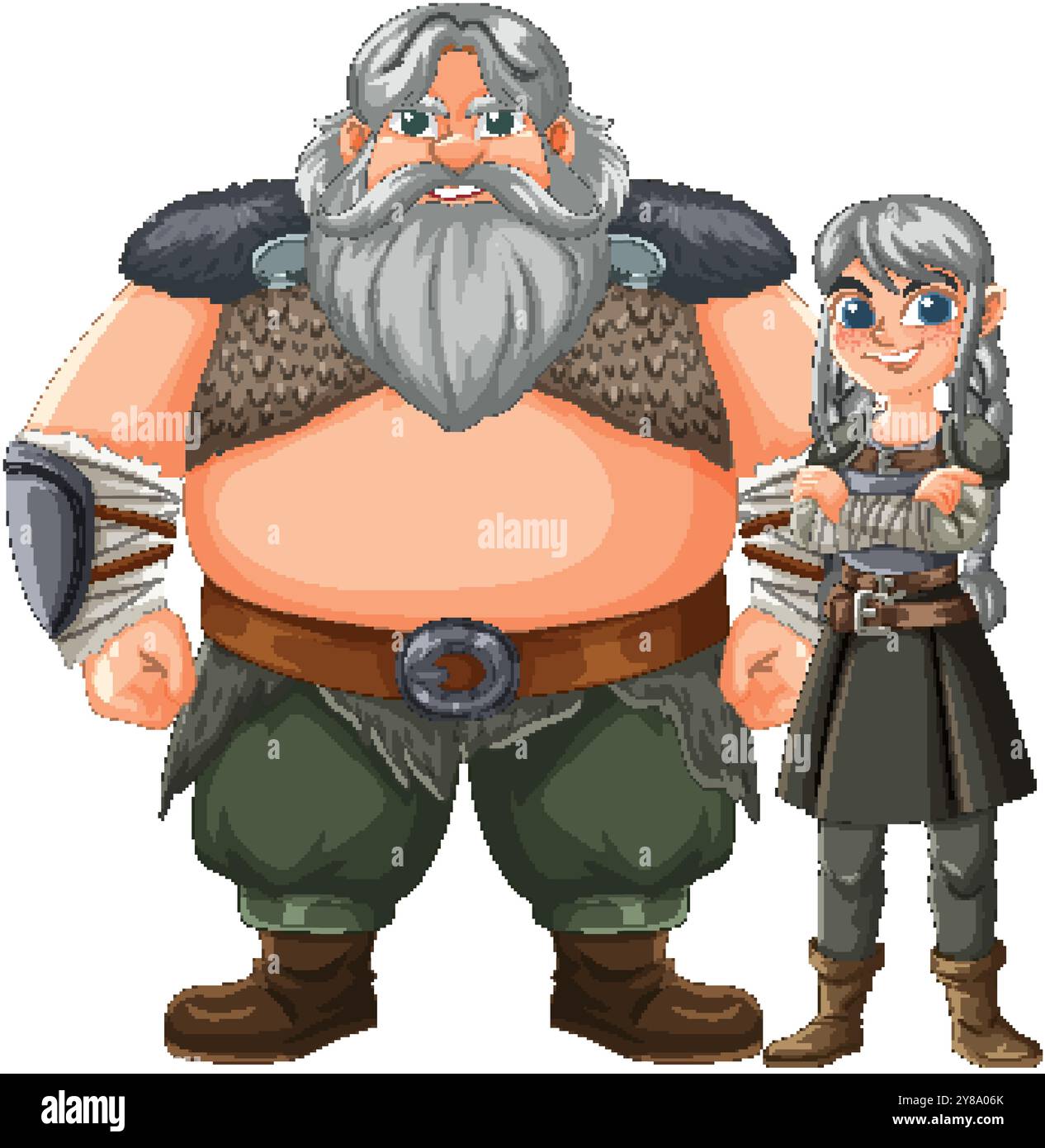 Two warriors standing side by side Stock Vector Image & Art - Alamy