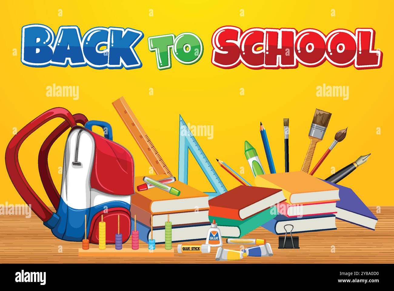 Desk pens paper Stock Vector Images - Alamy