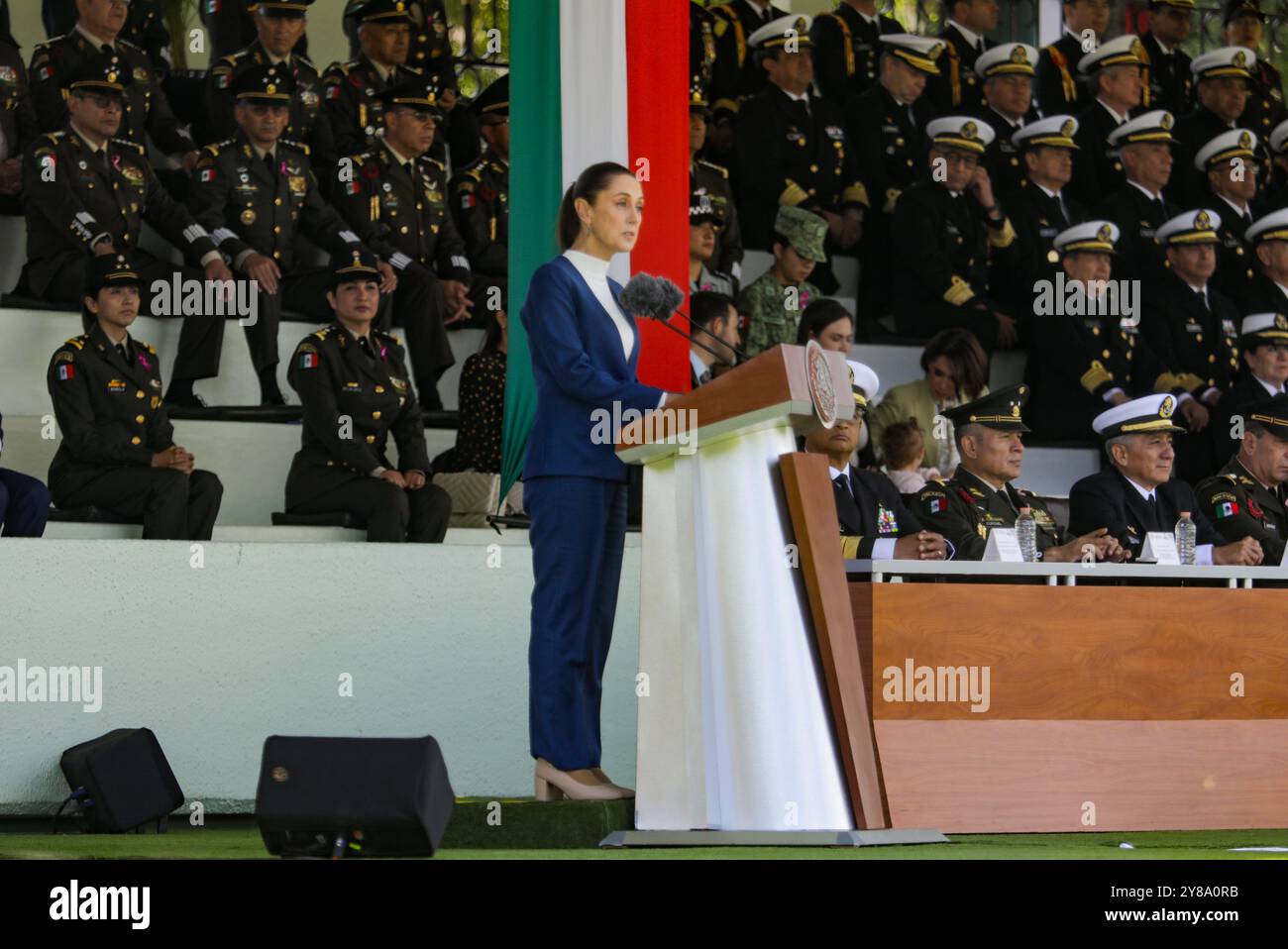 Claudia Sheinbaum Pardo, Mexico's first female president, speaking ...