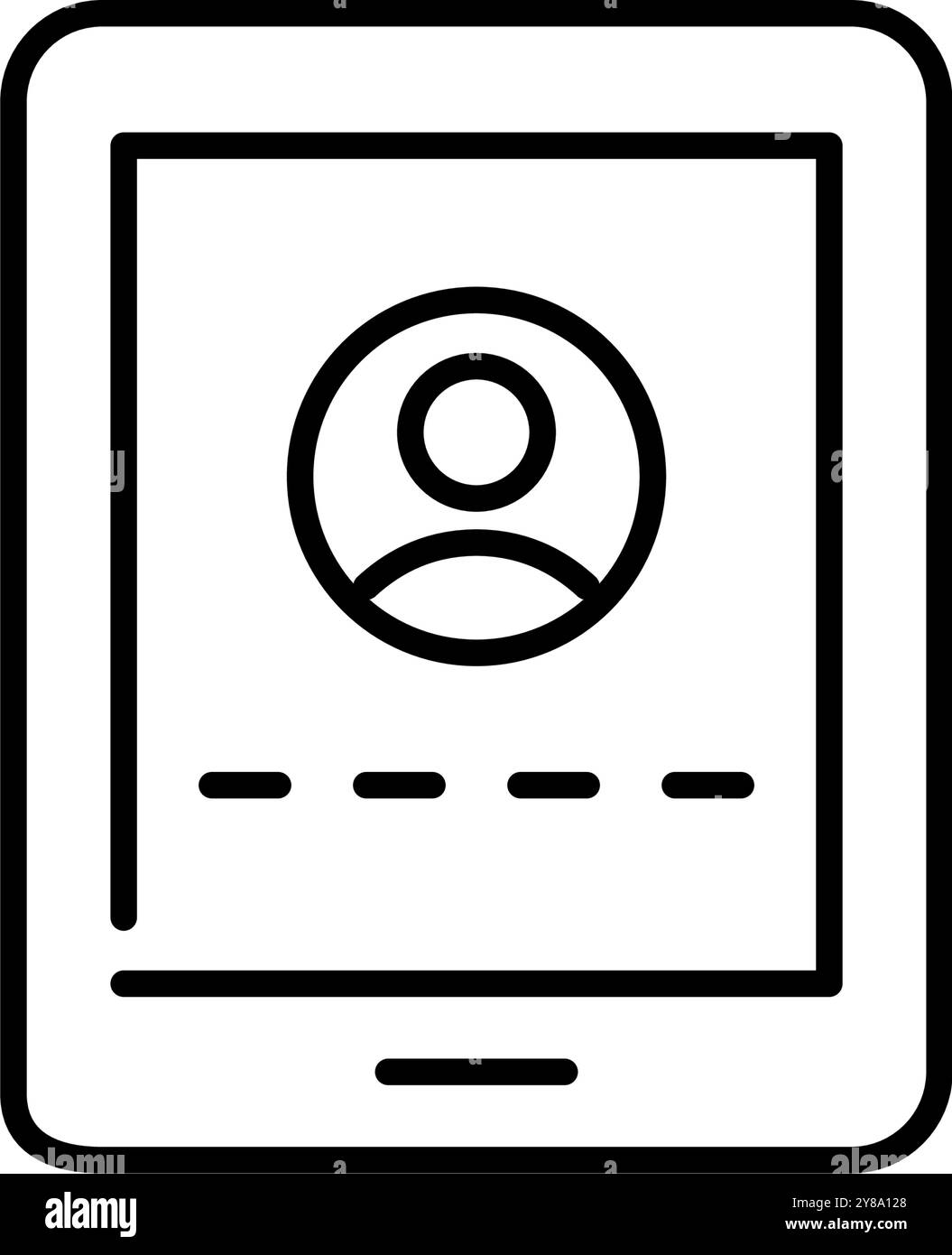 User Account Access With Password Input Box On Electronic Tablet