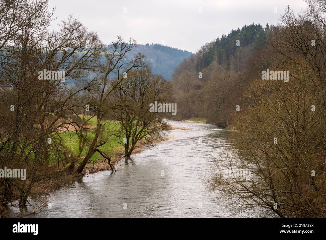 The Border Bridge over the Our River at Wallendorf, more or less along ...