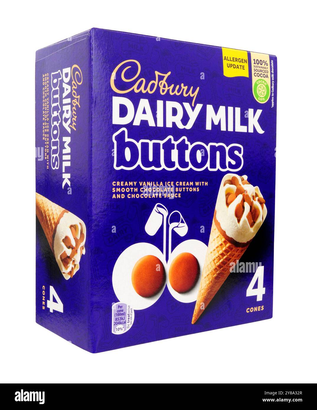 Cadbury dairy milk buttons ice cream biscuit cones with a chocolate ...